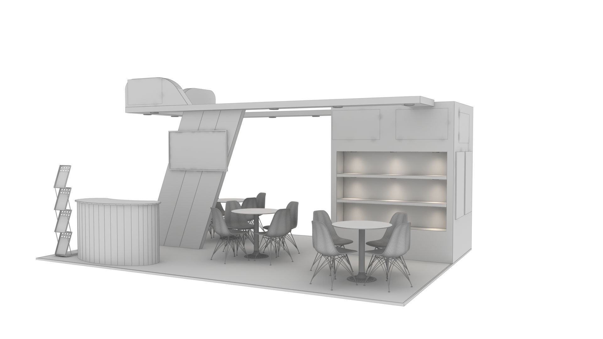3D EXHIBITION BOOTH FOR TRADESHOW AND EXPO 3D model | CGTrader
