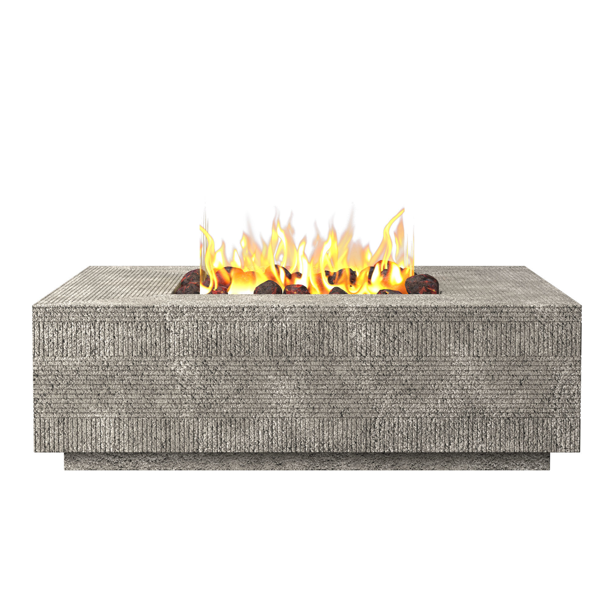 VETRO SQUARE FIRE TABLE 3D model | CGTrader