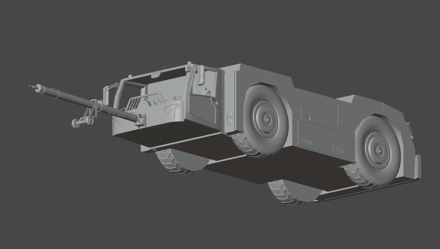 3D model Aircraft Pushback Vehicle - Goldhofer F396 VR / AR / low-poly ...