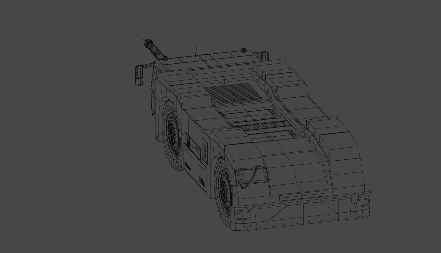 3D model Aircraft Pushback Vehicle - Goldhofer F396 VR / AR / low-poly ...