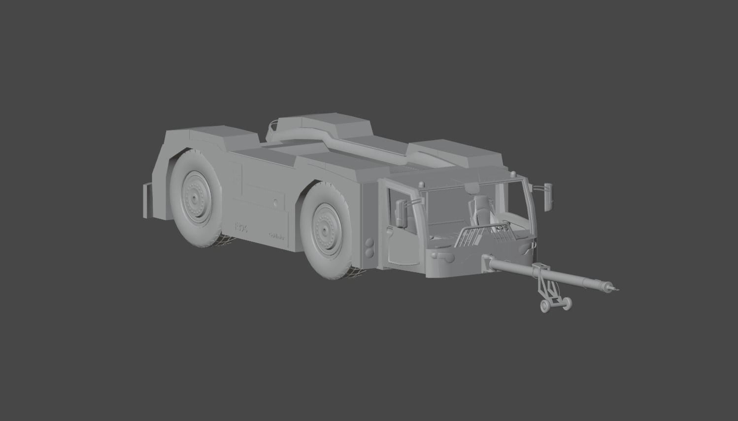 3D model Aircraft Pushback Vehicle - Goldhofer F396 VR / AR / low-poly ...