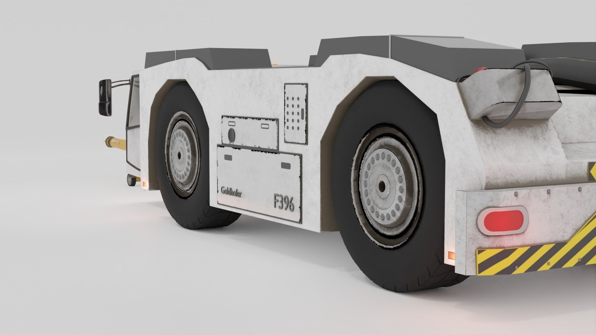3D model Aircraft Pushback Vehicle - Goldhofer F396 VR / AR / low-poly ...