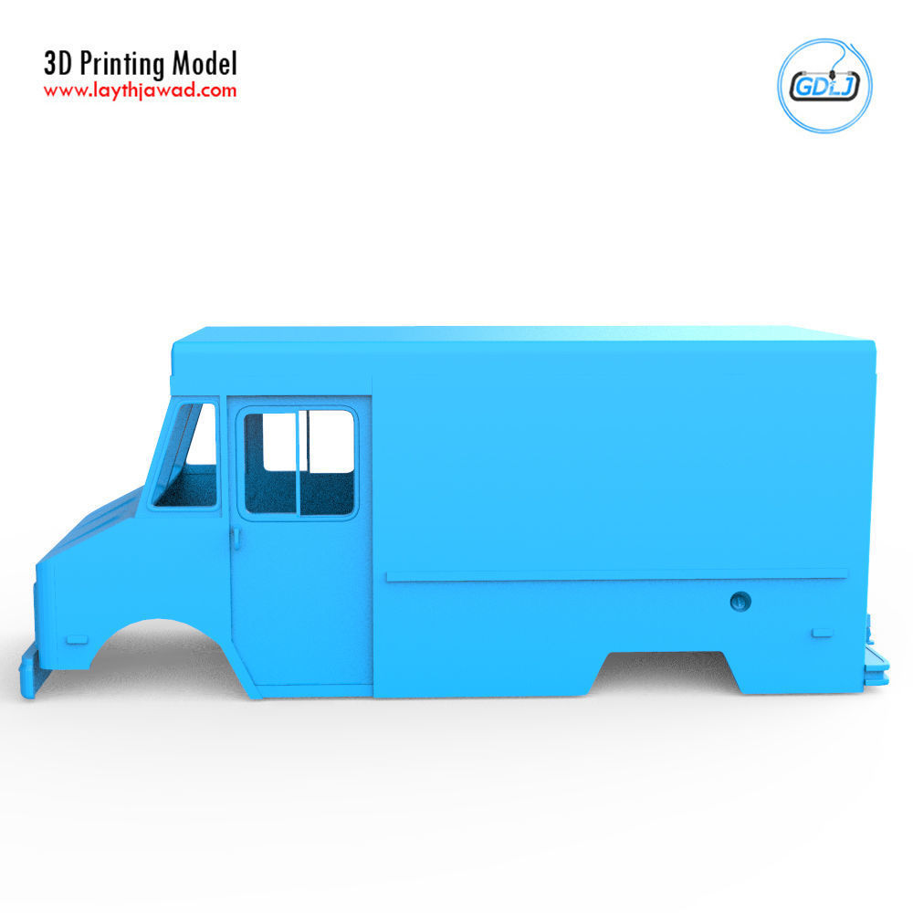 Step Van 3D model 3D printable | CGTrader