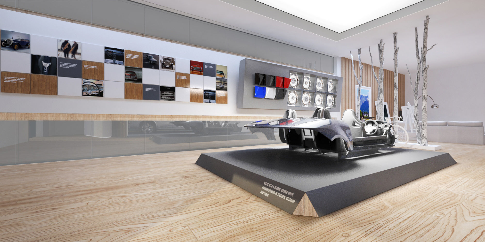 volvo pop up store booth 3D model | CGTrader