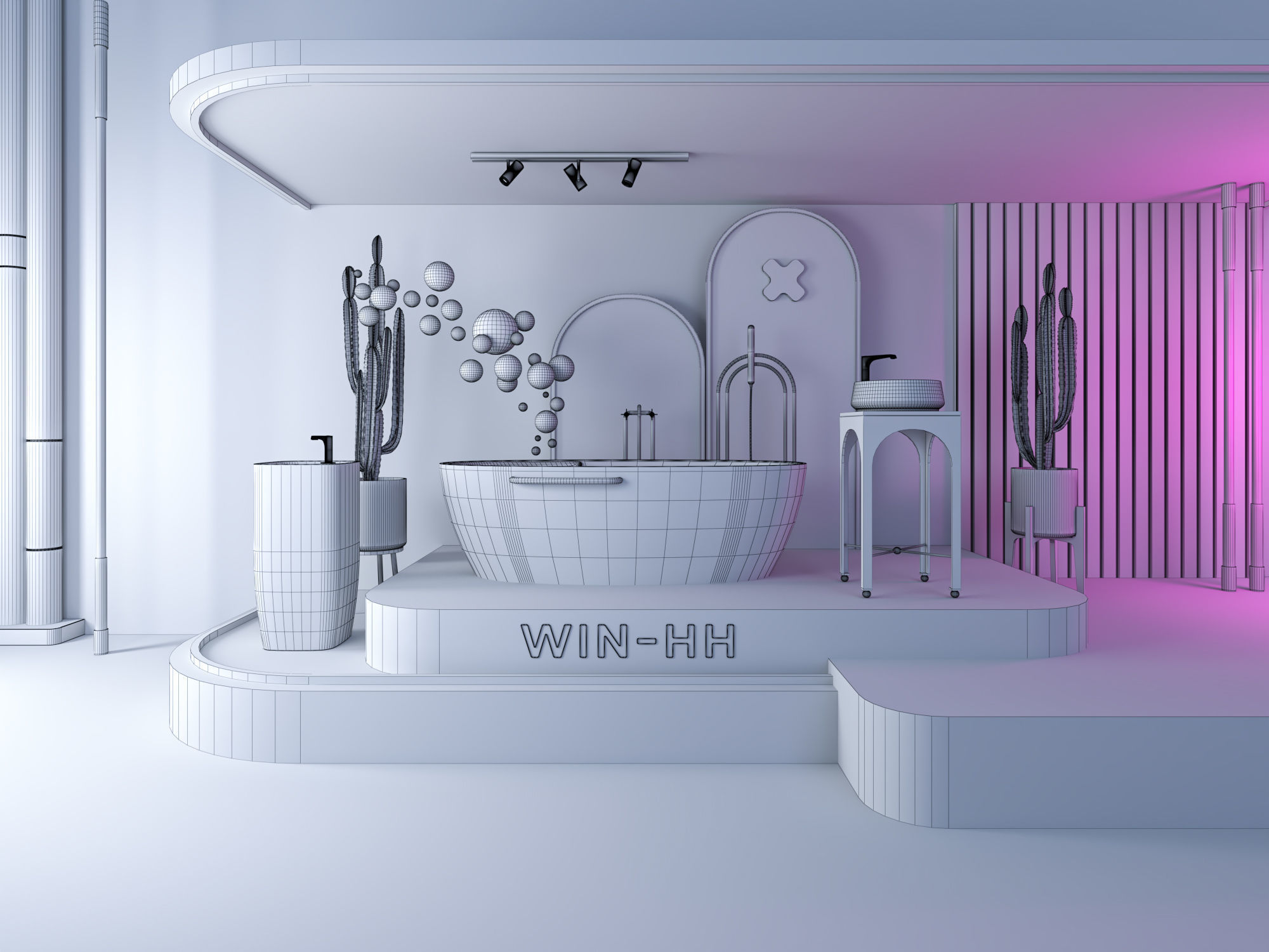 Sanitary Ware Exhibition 3D model | CGTrader
