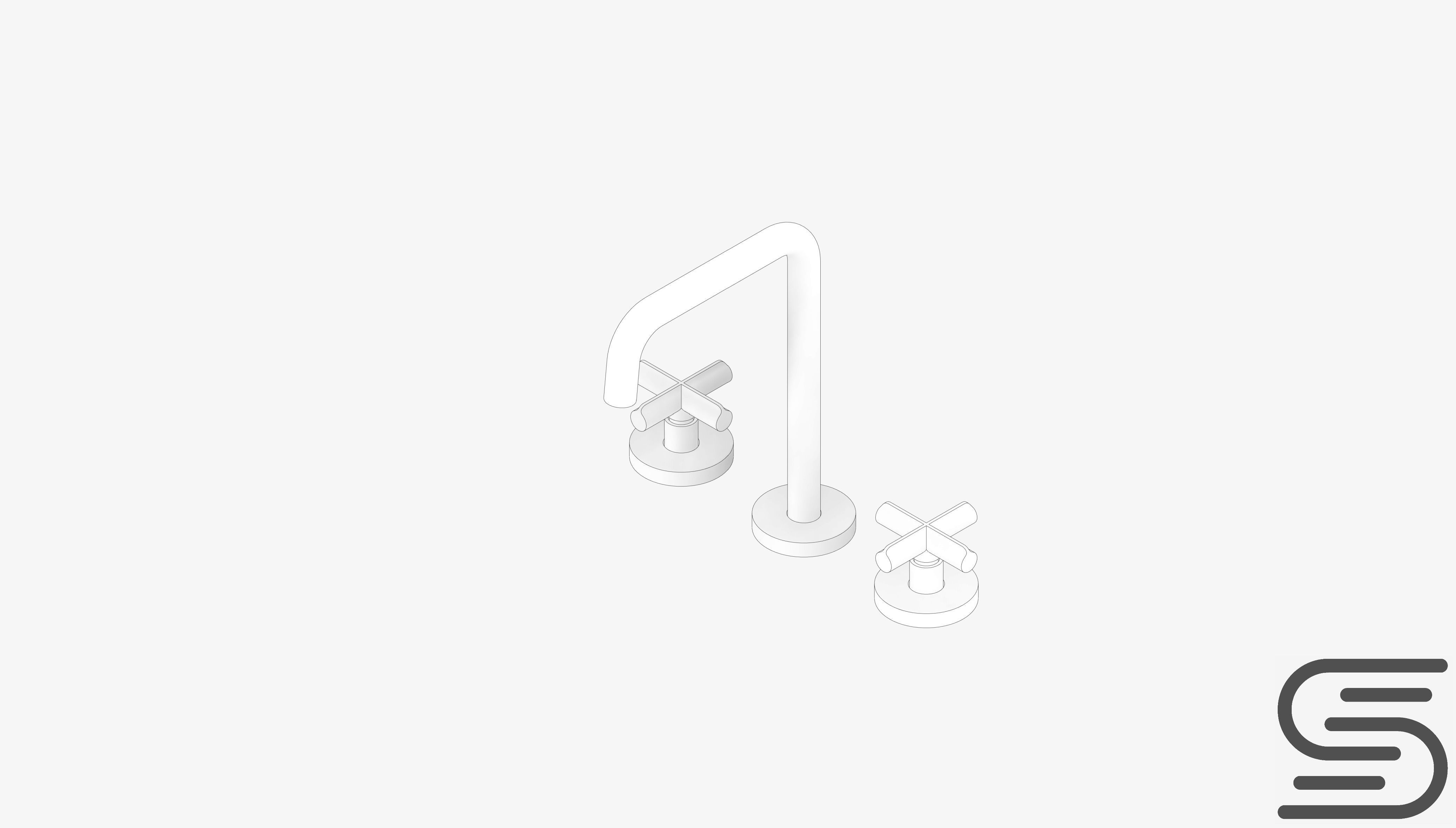 3D model Basin Tap Set - Luxury - Sleek Plus VR / AR / low-poly | CGTrader