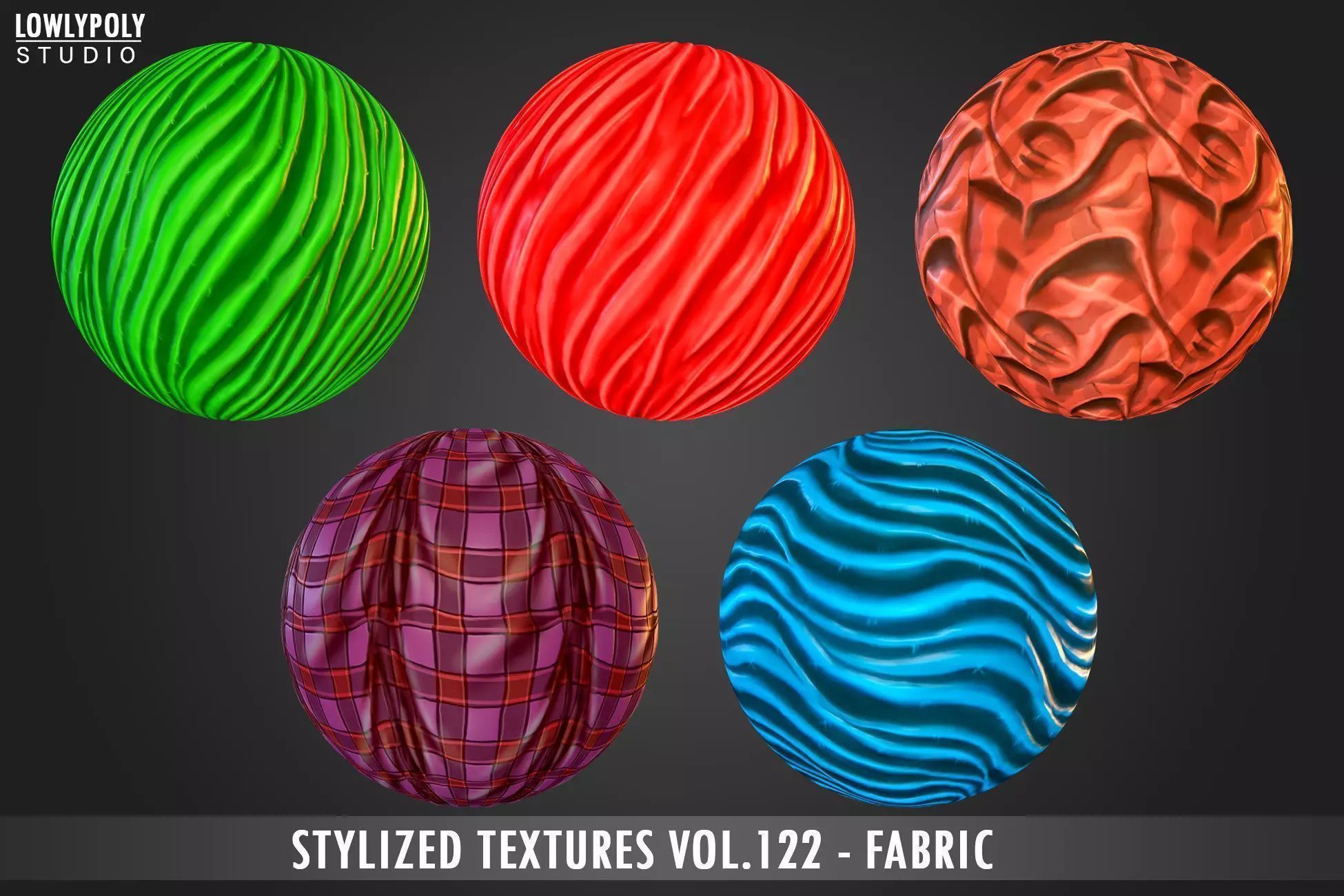 Texture Fabric Vol 122 - Stylized Textures VR / AR / low-poly | CGTrader