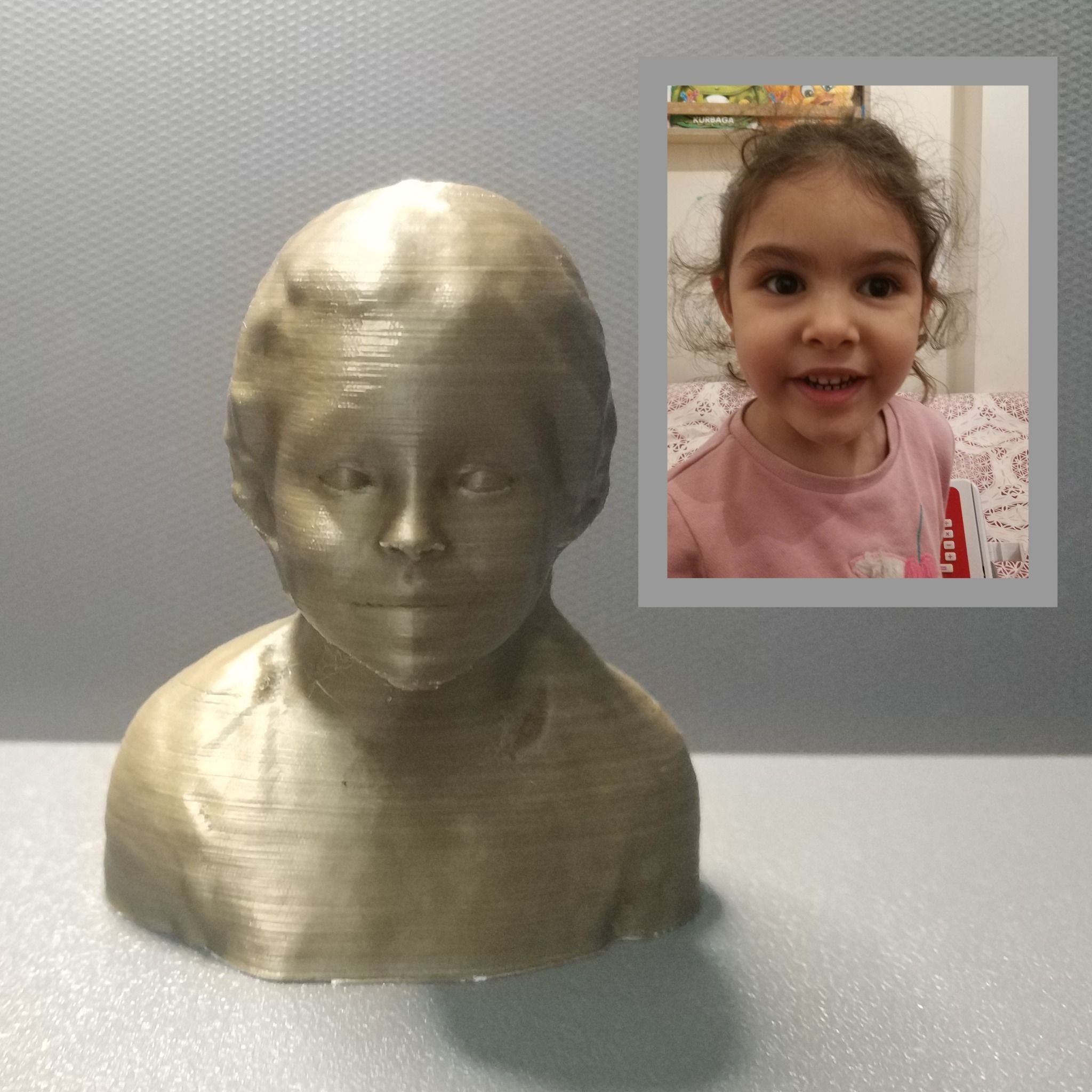 3d bust work from photo 3D model 3D printable | CGTrader