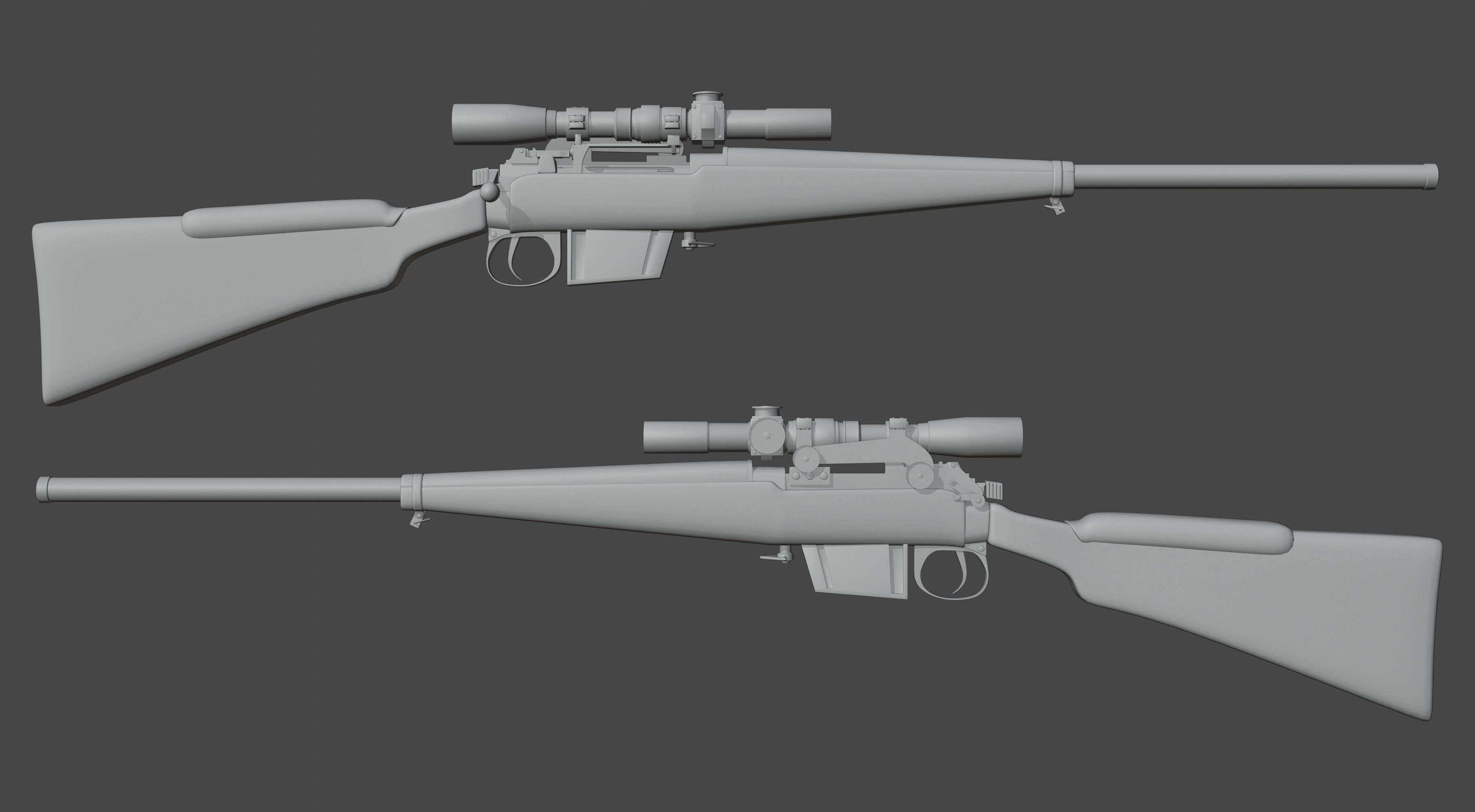 L42A1 Sniper Rifle 3D model | CGTrader