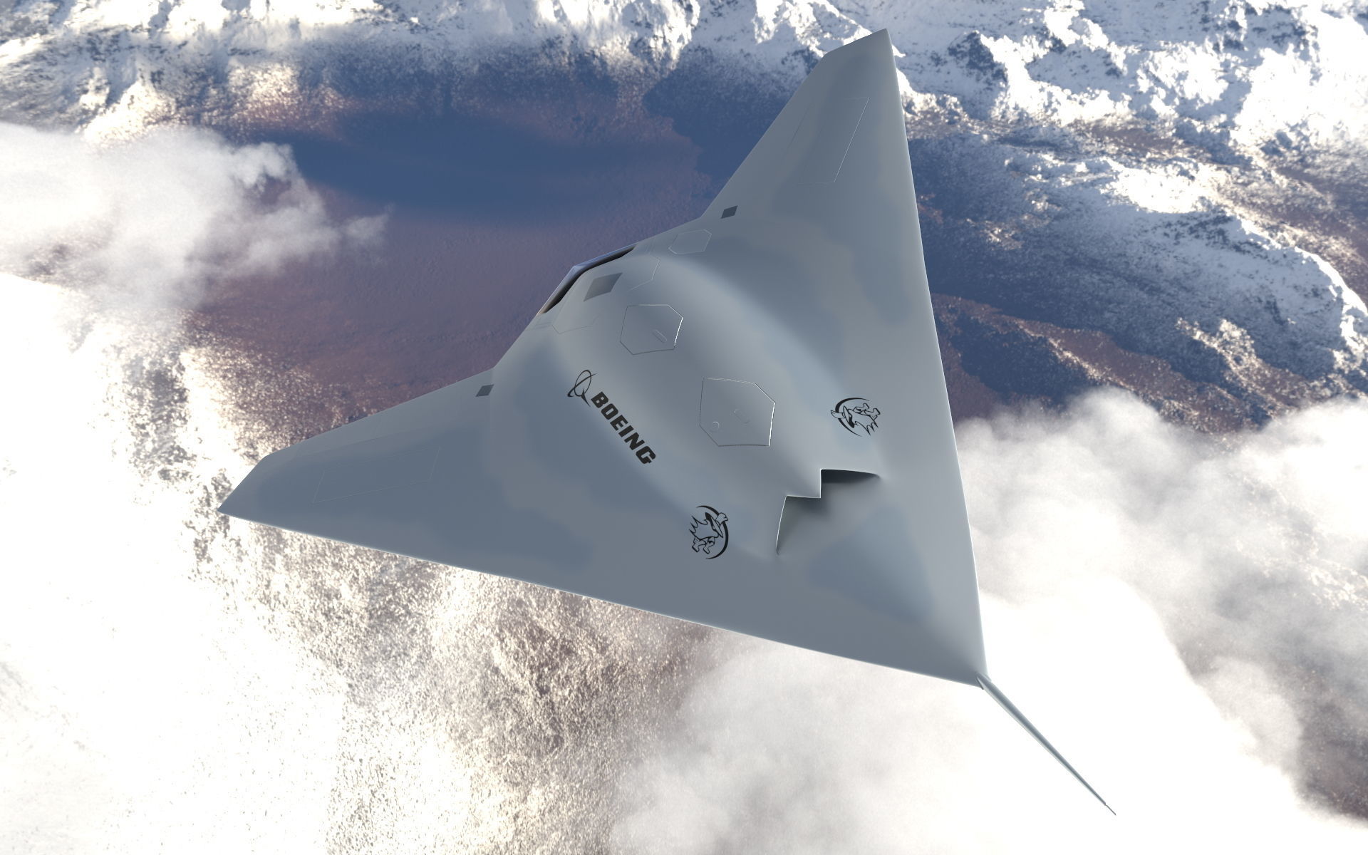 Boeing X-45C Phantom Ray 3D model | CGTrader