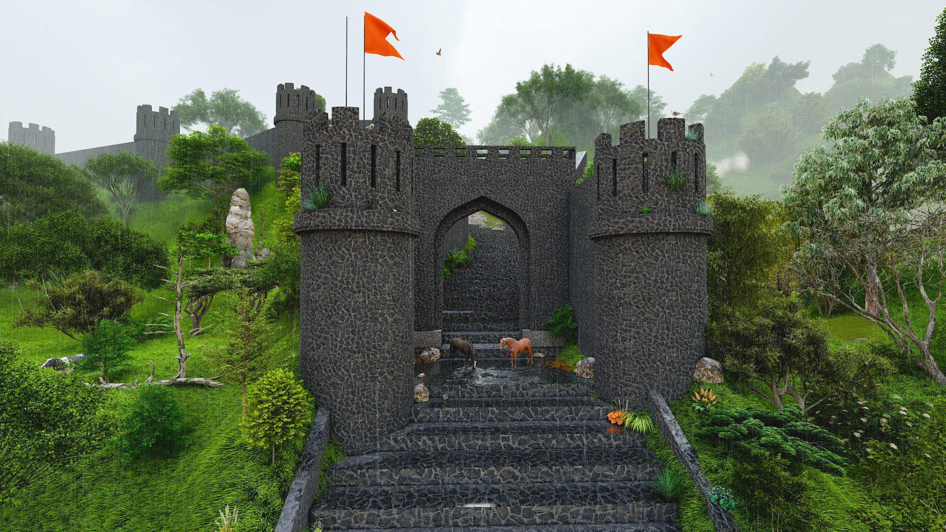 3D model Shivaji Maharaj Forts VR / AR / low-poly | CGTrader