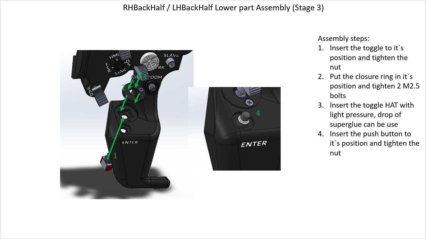 Right and left AH64D CGP hands grip and TDU TEDAC 3d printing 3D model ...