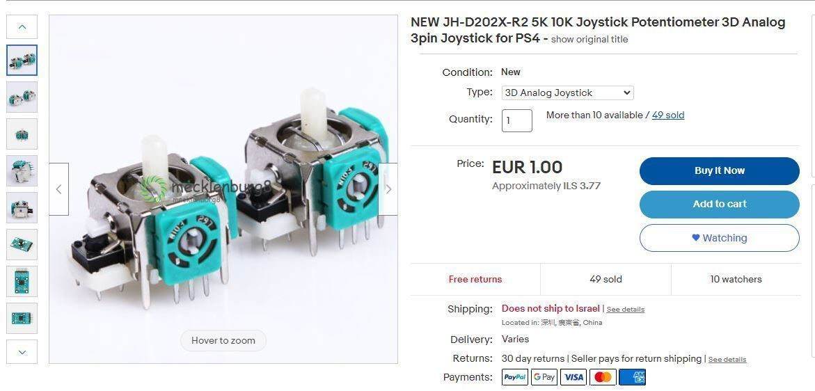 Right and left AH64D CGP hands grip and TDU TEDAC 3d printing 3D model ...