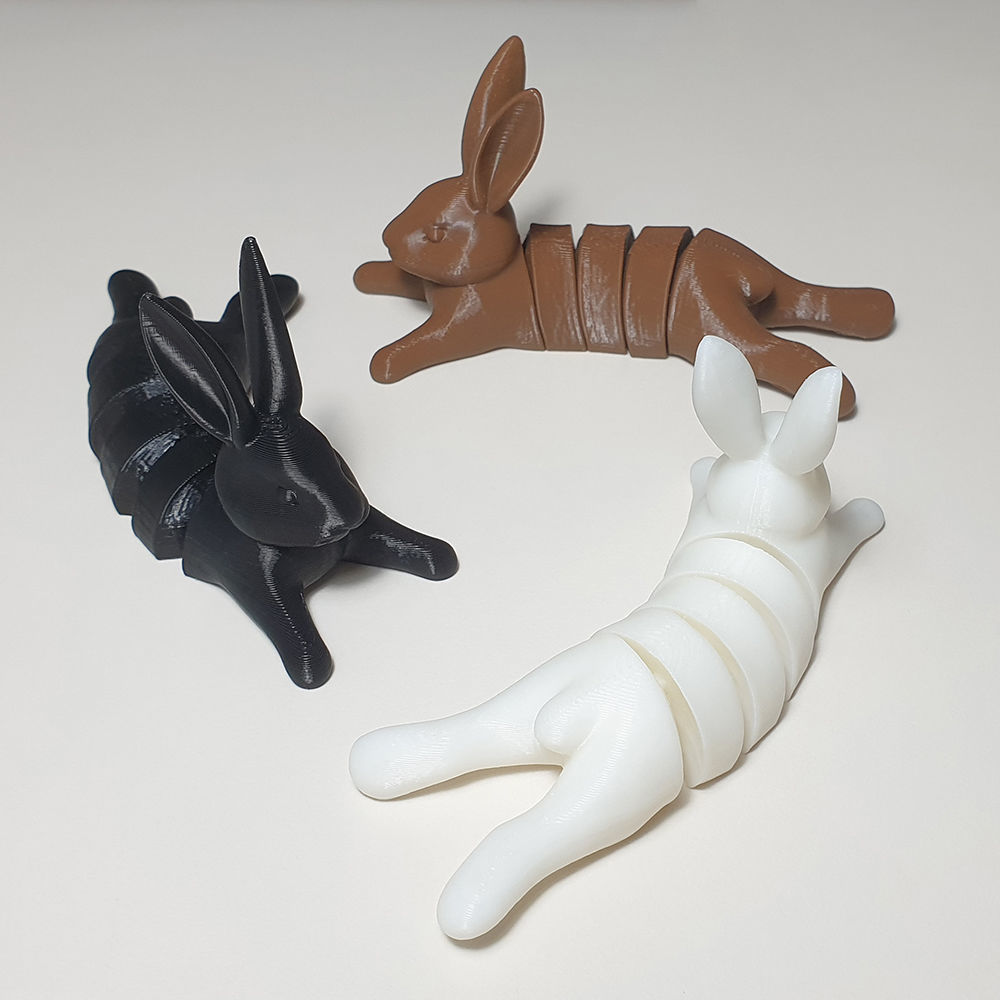 flexi rabbit 3D model 3D printable | CGTrader