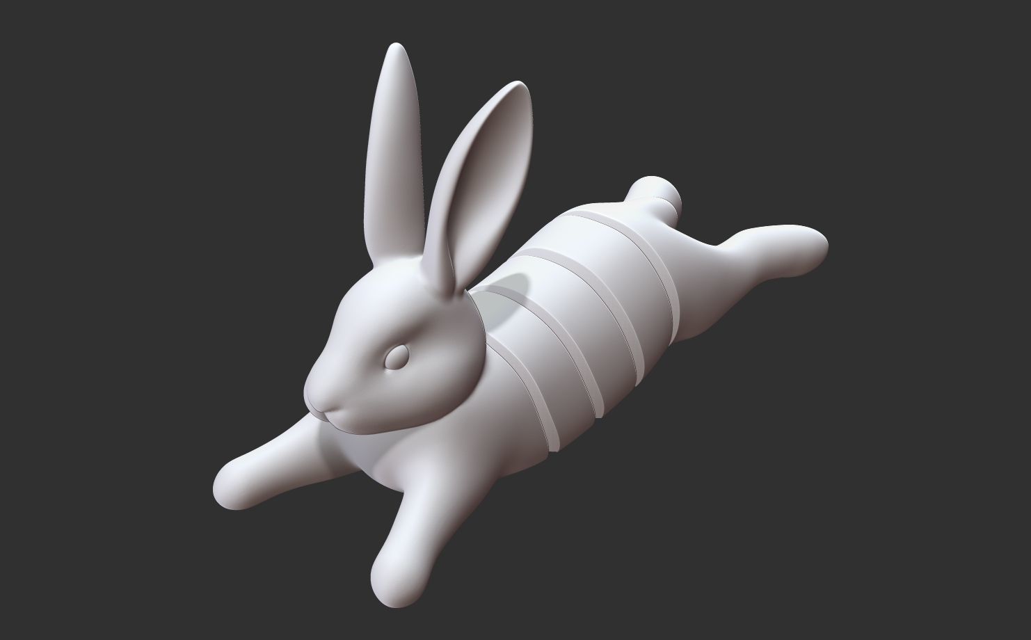 flexi rabbit 3D model 3D printable | CGTrader