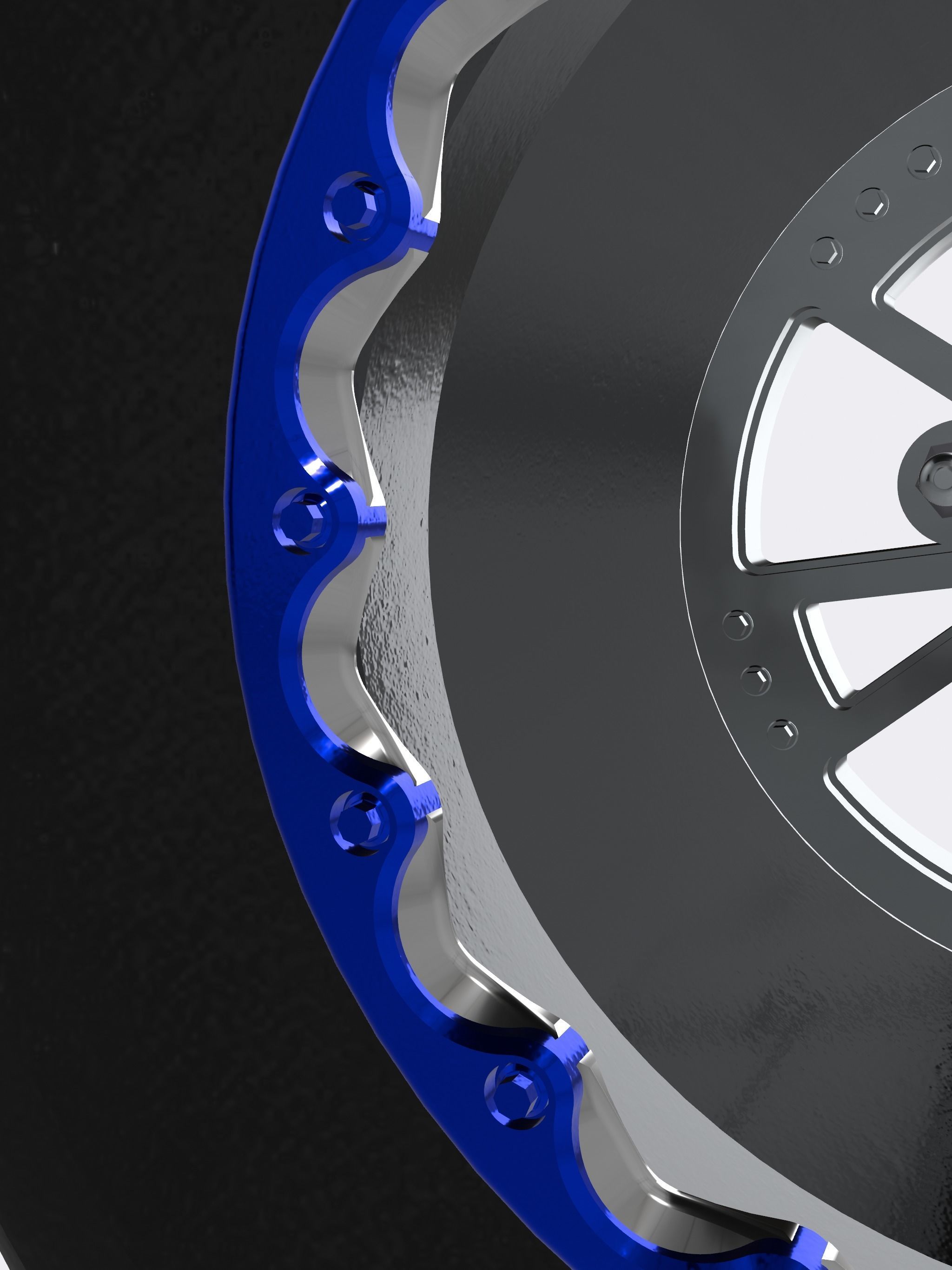 Drag Wheel COMBO RC Components Hammer 15inch Radial 3D model 3D ...