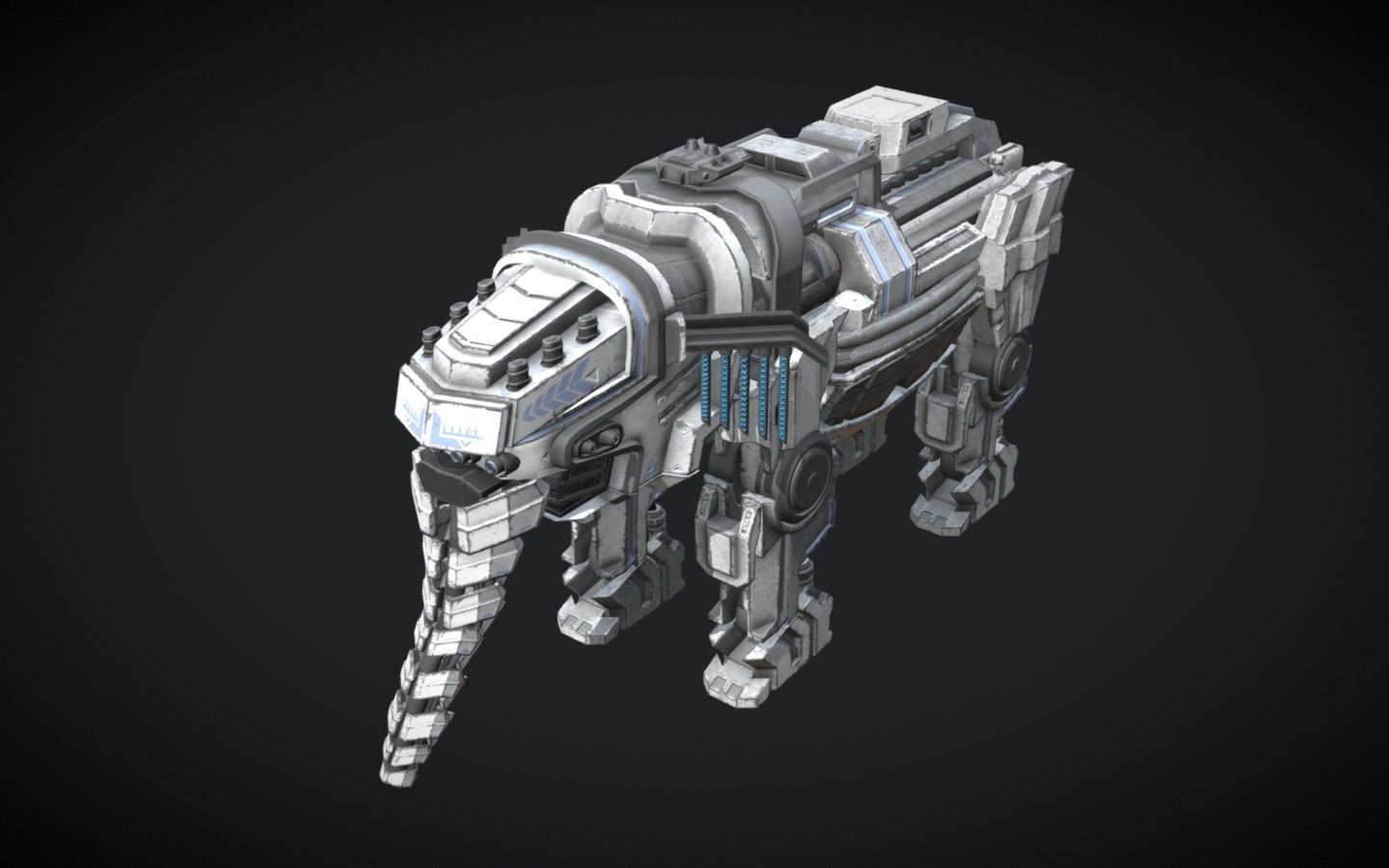 3D model Mecha Elephant VR / AR / low-poly | CGTrader
