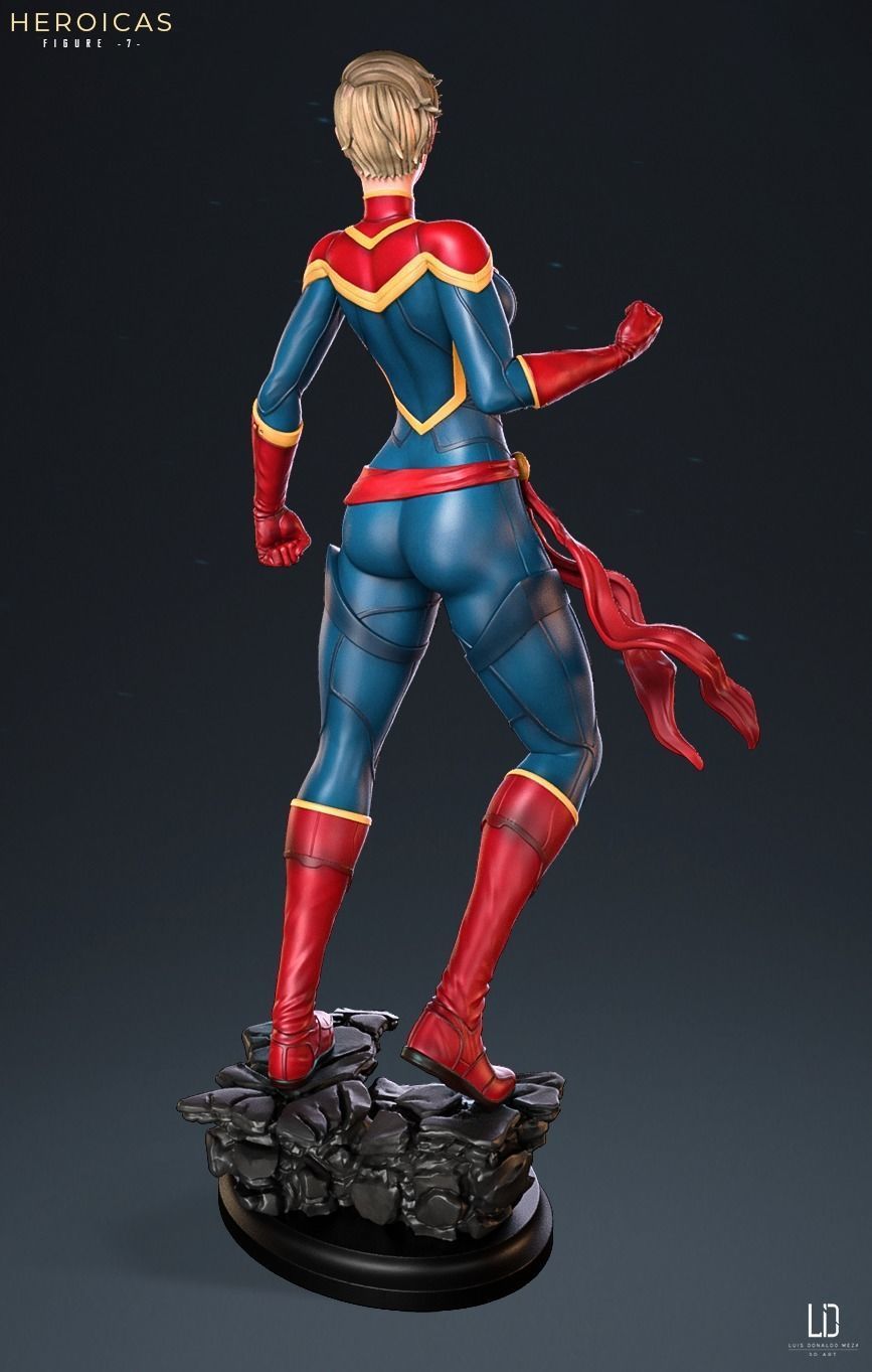 Heroicas - Figure 7 - D1 - Ms Marvel - 3D model 3D printable | CGTrader