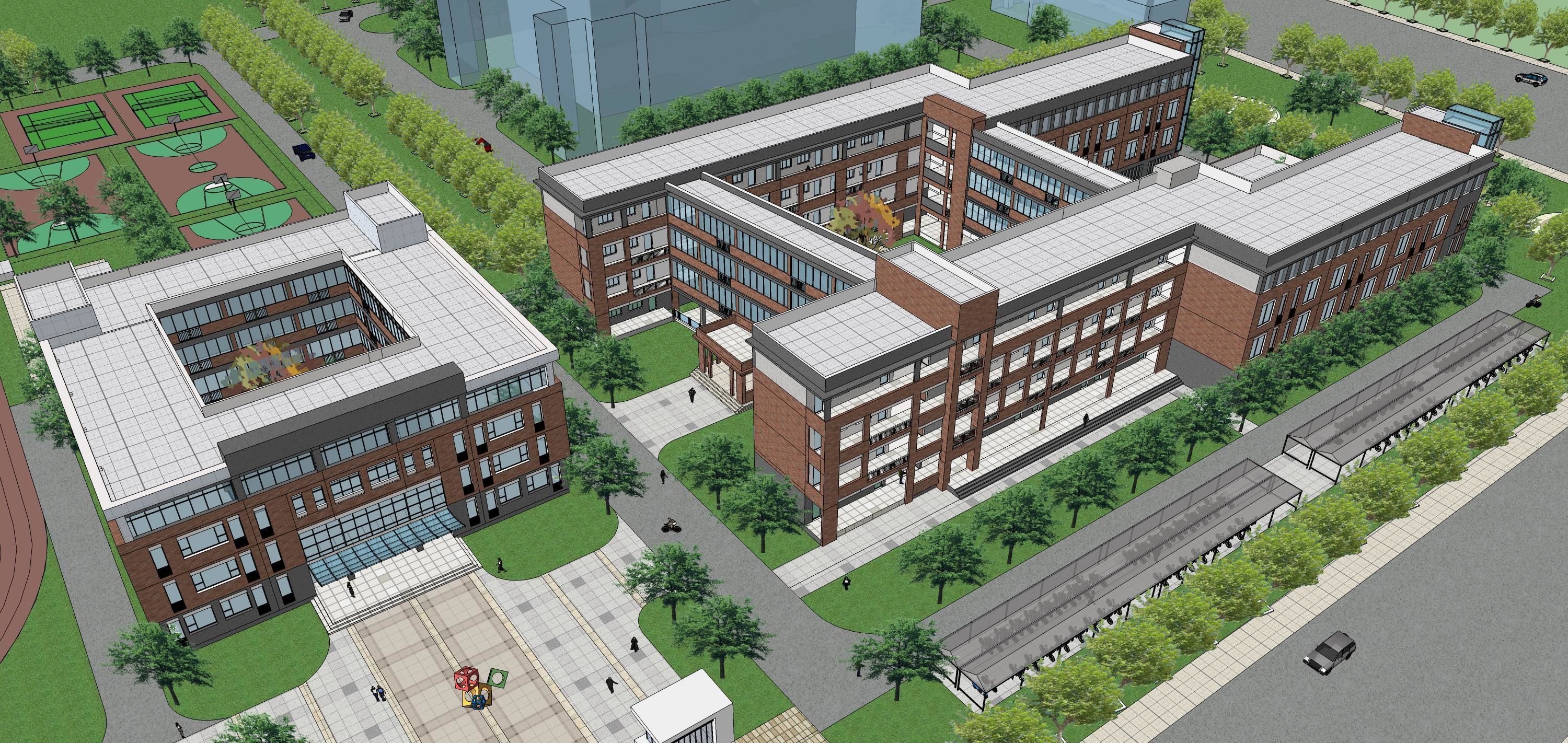 Sketchup High school or College 230 3D model | CGTrader