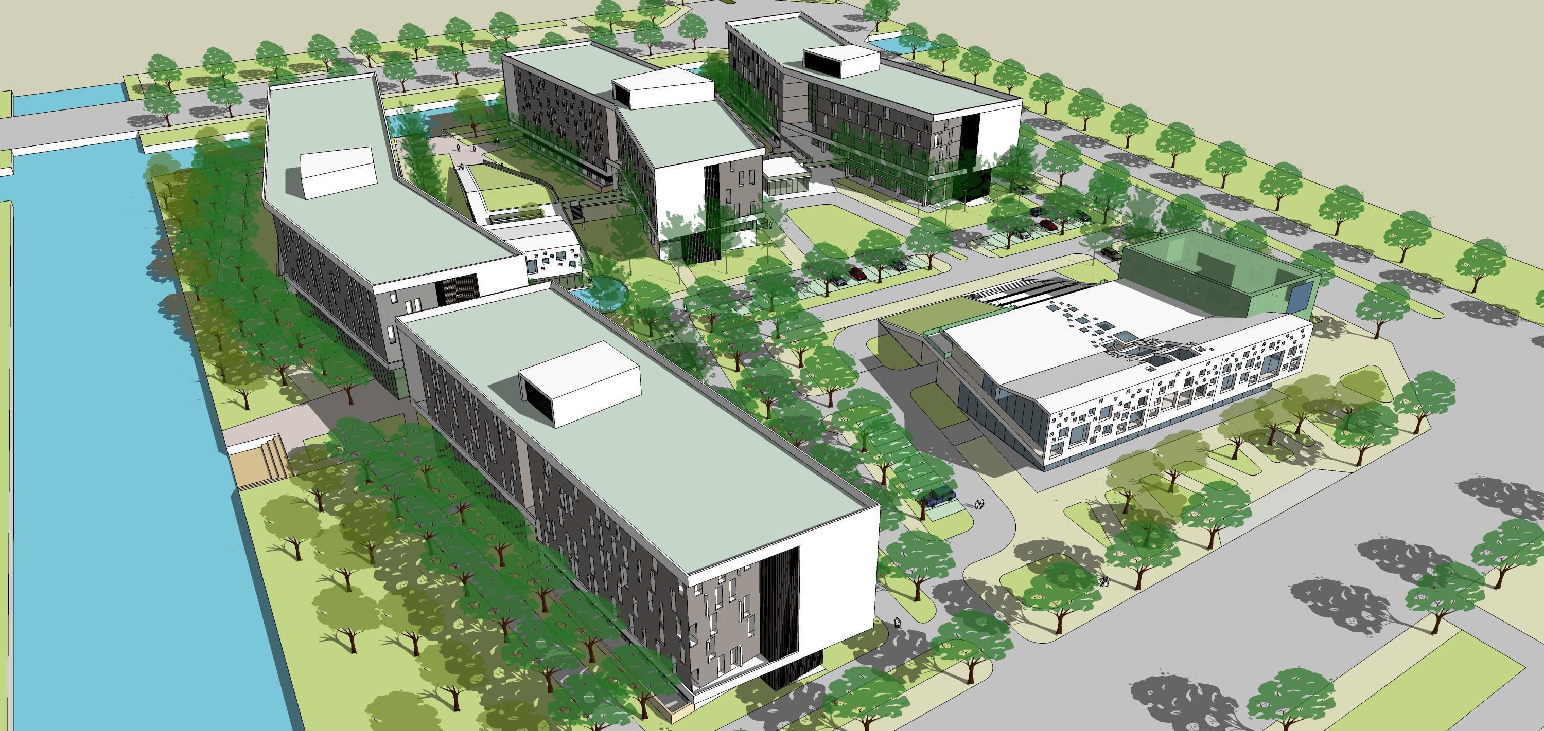 Sketchup Highschool or College 231 3D model | CGTrader