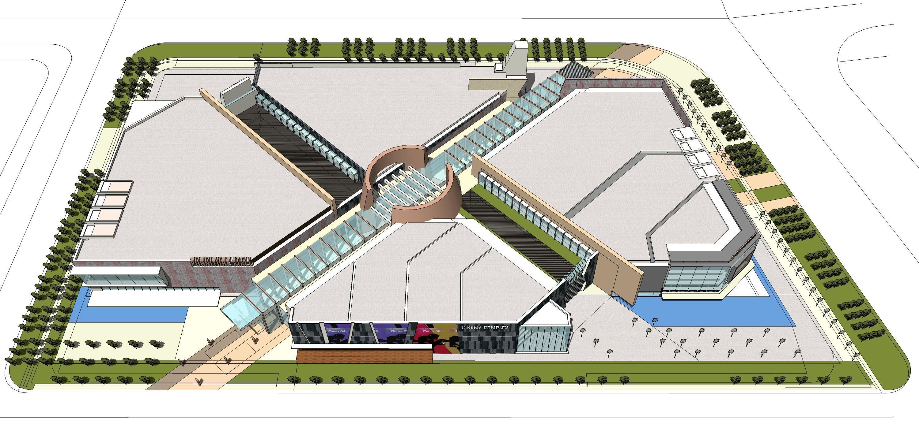 Sketchup Shopping Center 233 3D model | CGTrader