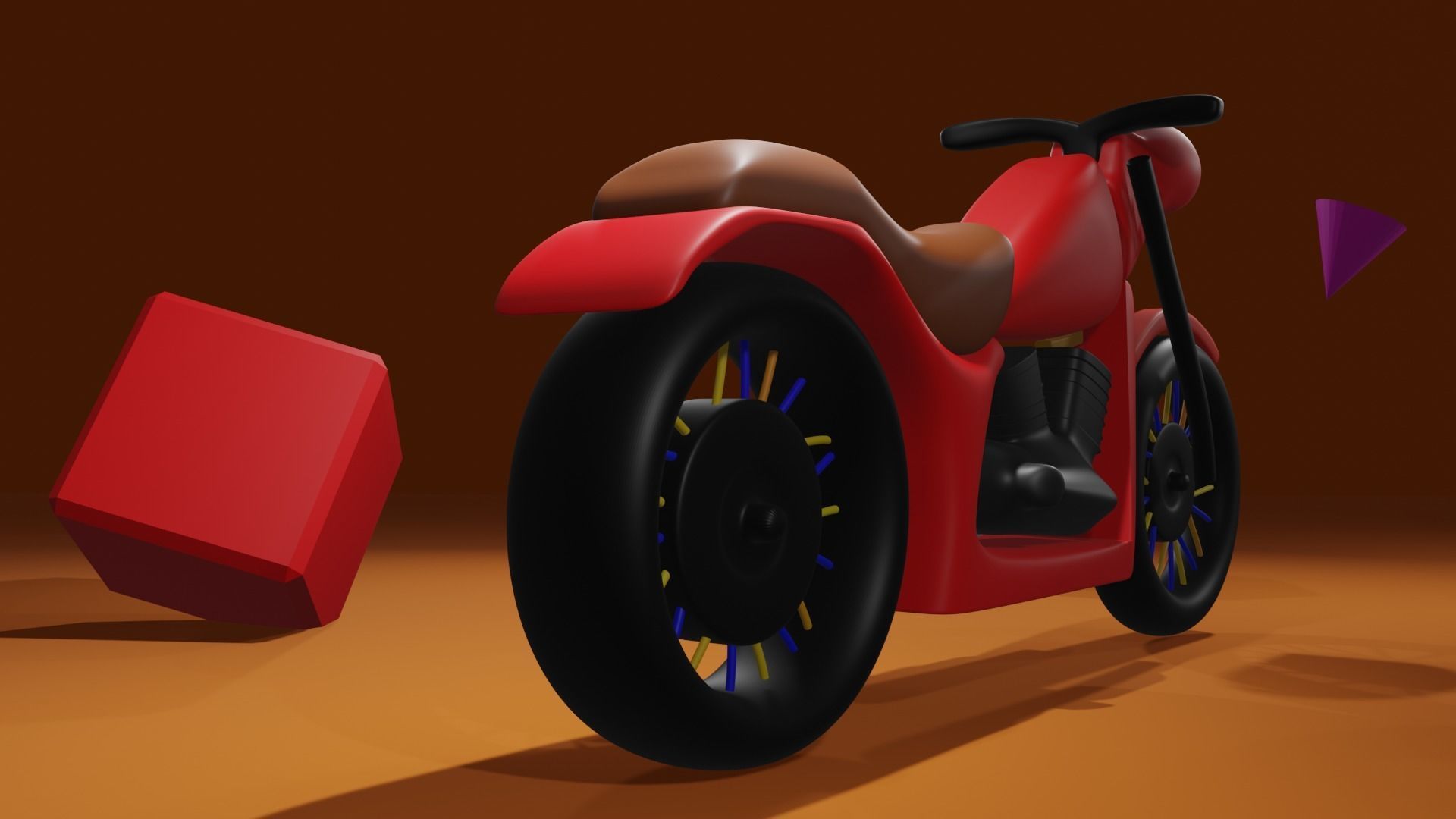 toy motorcycle free 3D model | CGTrader