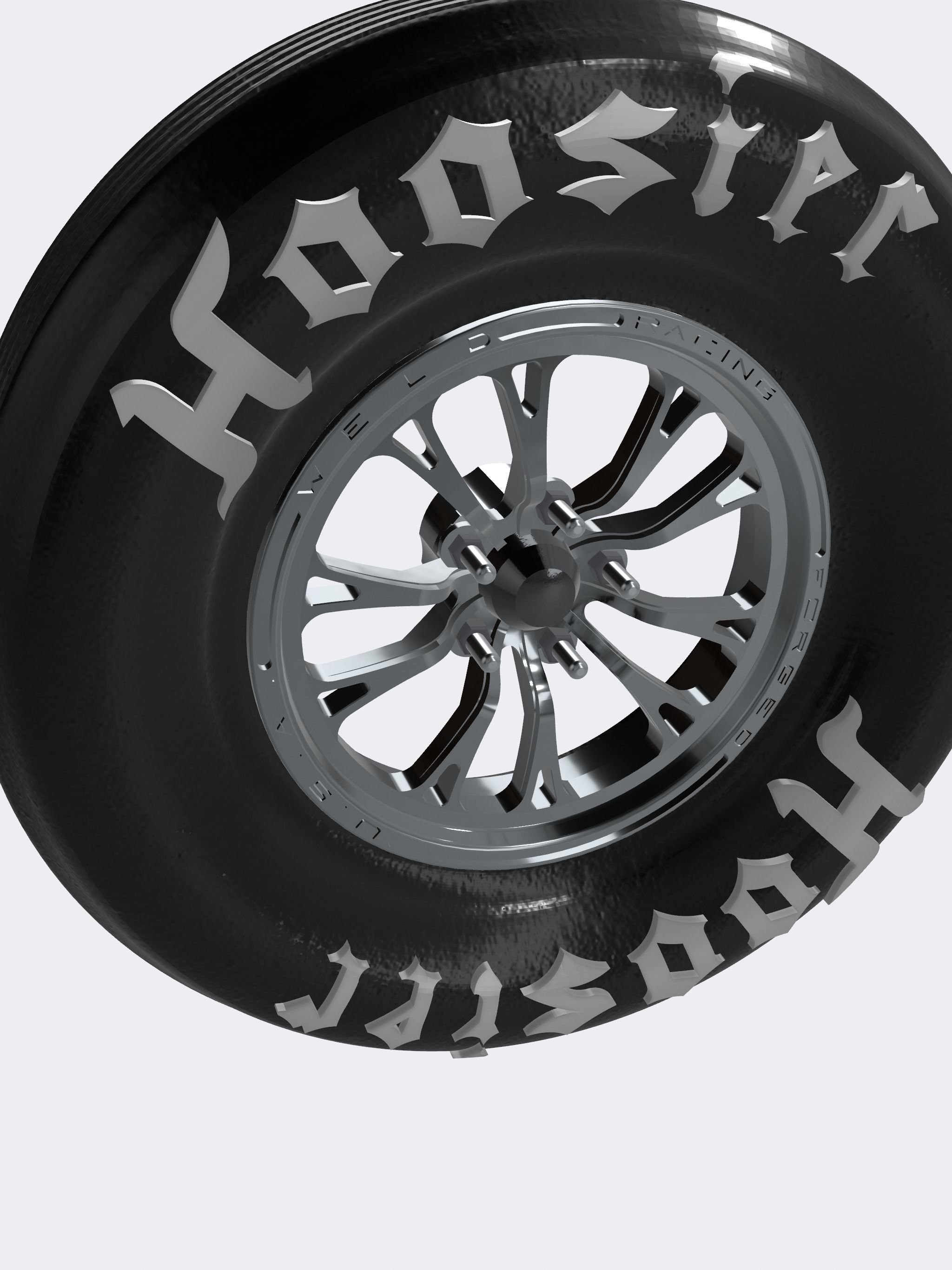 Drag Wheel COMBO Front Weld V Series 15inch 5 stud 3D model 3D ...