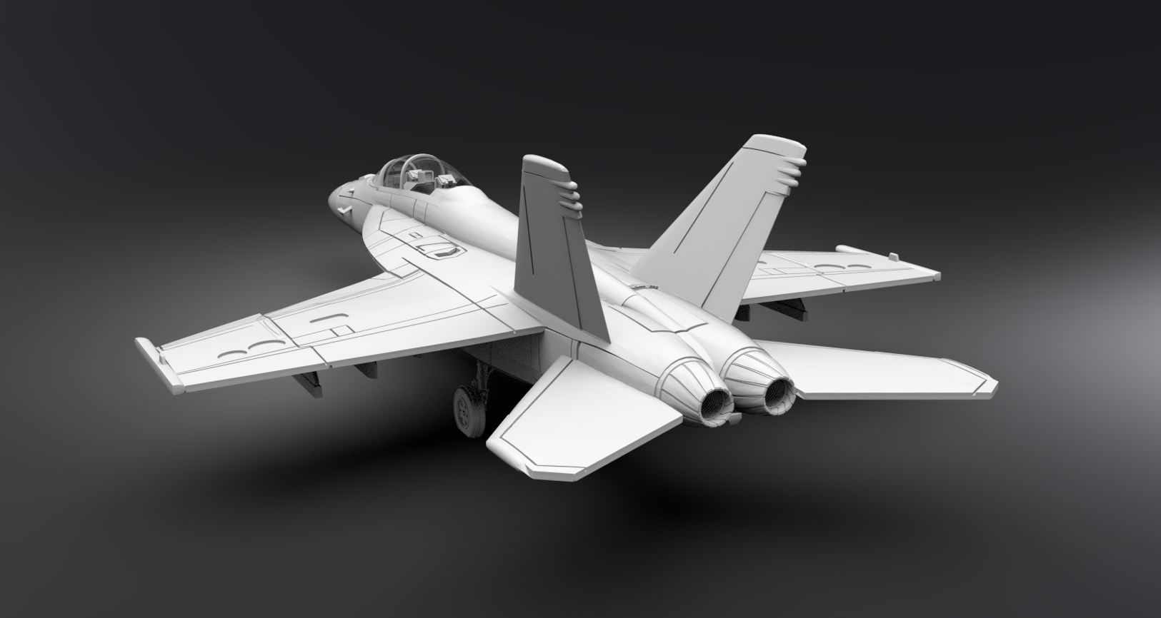 FA 18 Super hornet scale model 3D model 3D printable | CGTrader