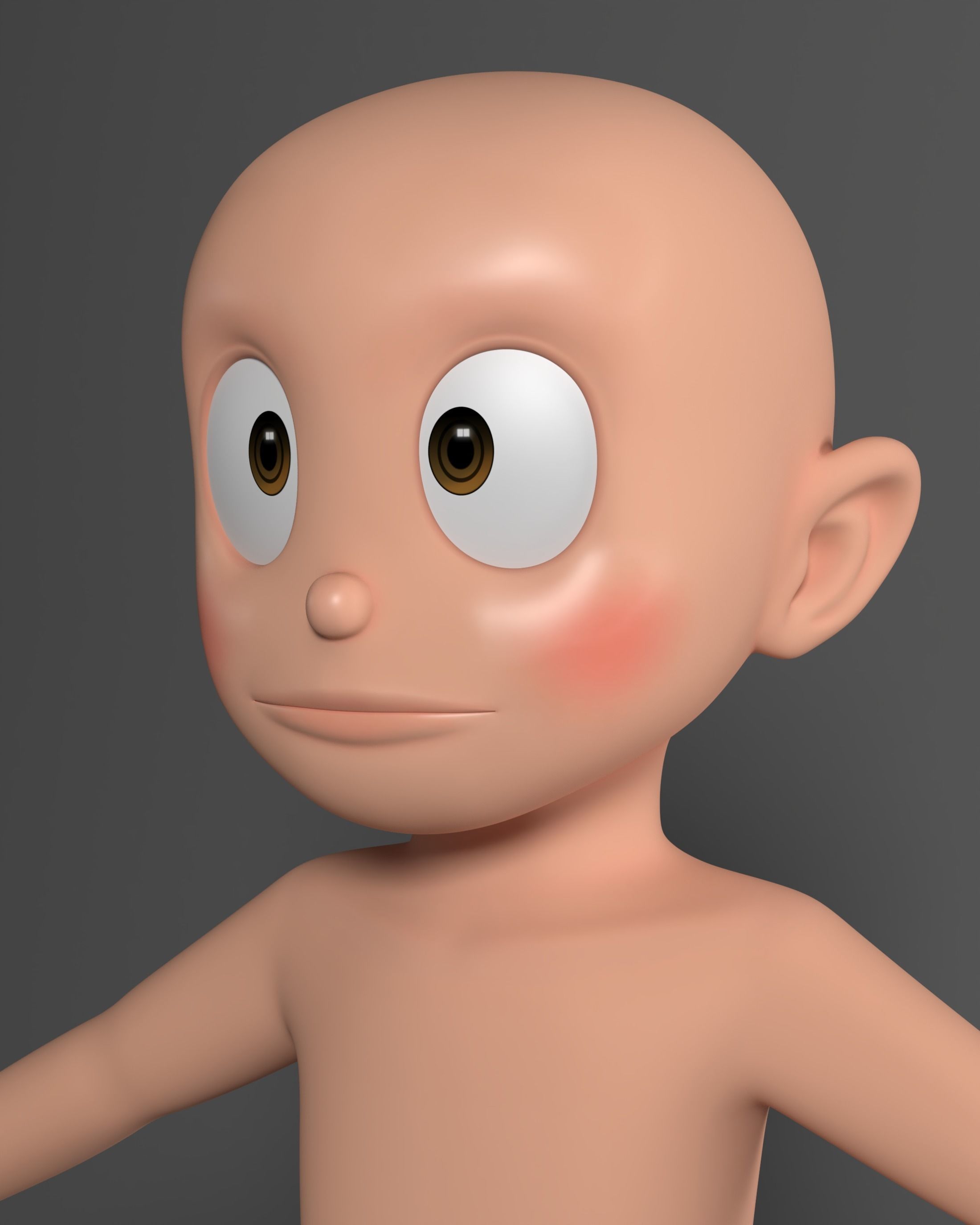 Nobita 3d Model cartoon boy with glasses and shorts 3D model | CGTrader