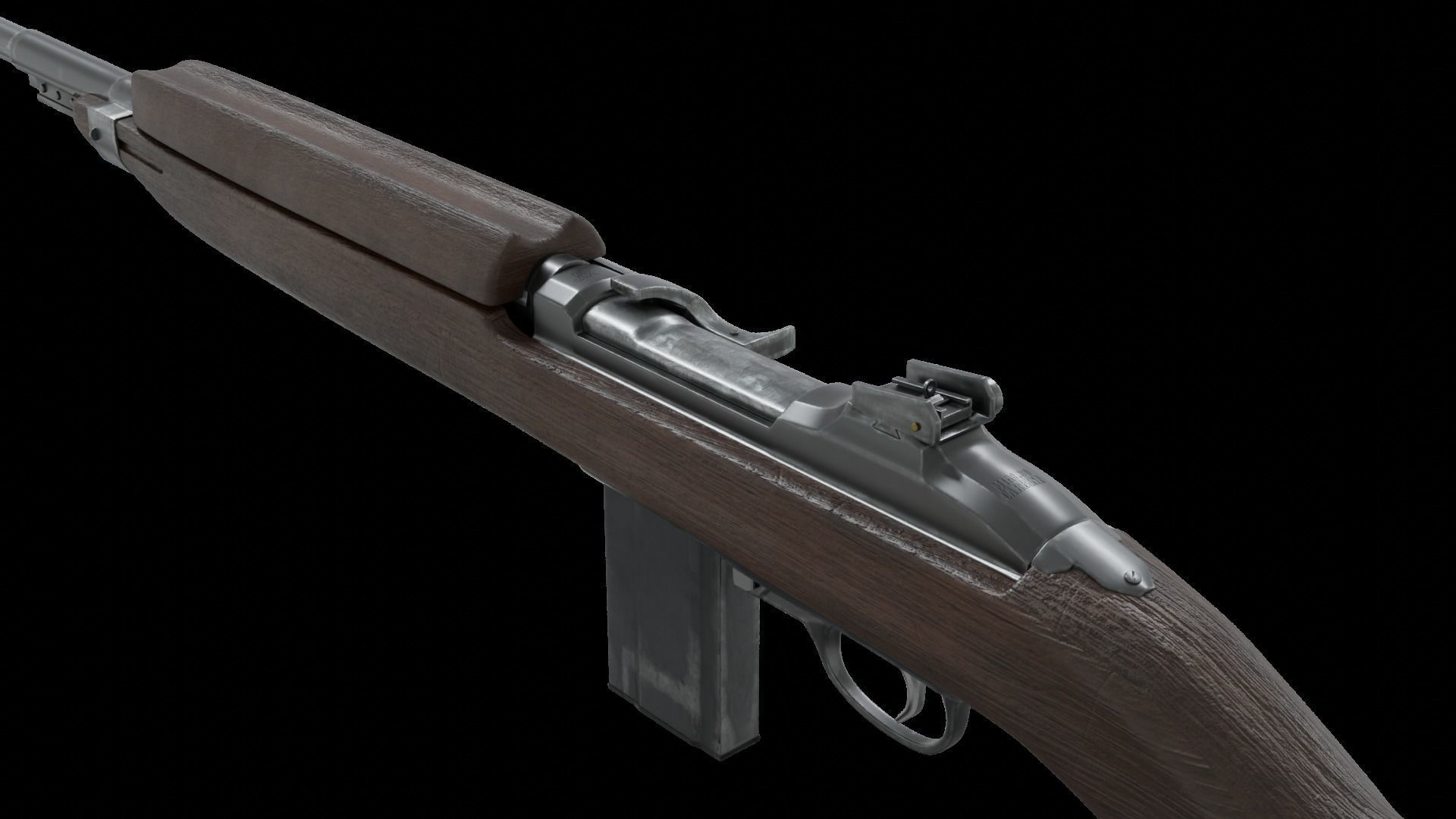 M1 Carbine 3D model rigged | CGTrader