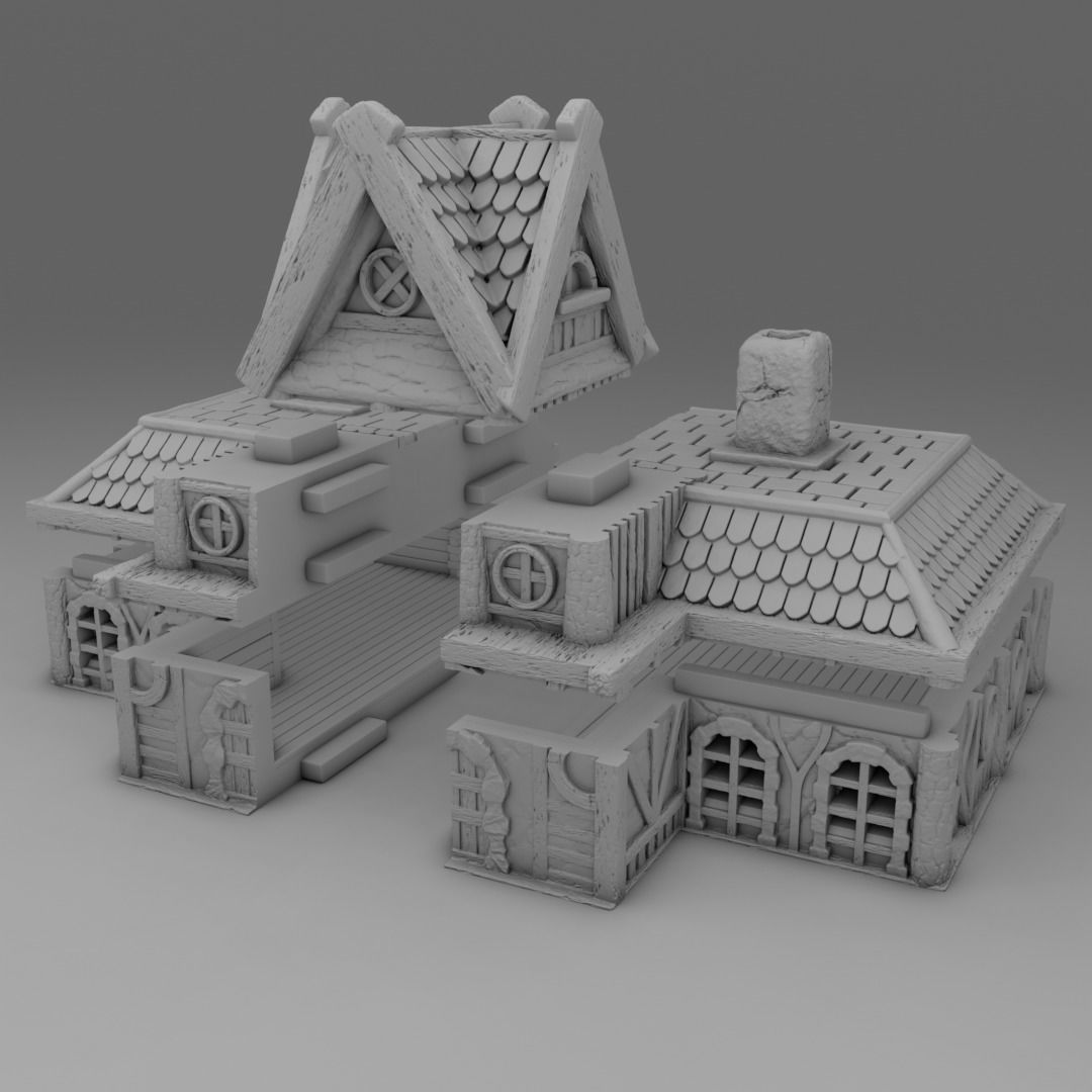 Stylized house for 3d printing 3D model 3D printable | CGTrader