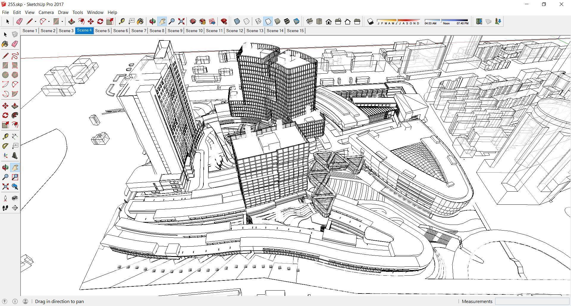 Sketchup Commercial Office Complex 255 3D model | CGTrader