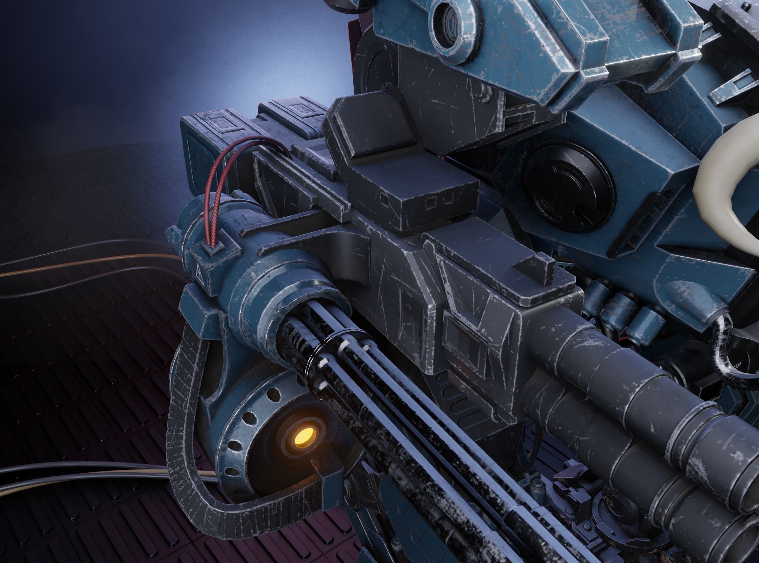 3D model Low Poly game redy asset MECH-K3 VR / AR / low-poly | CGTrader