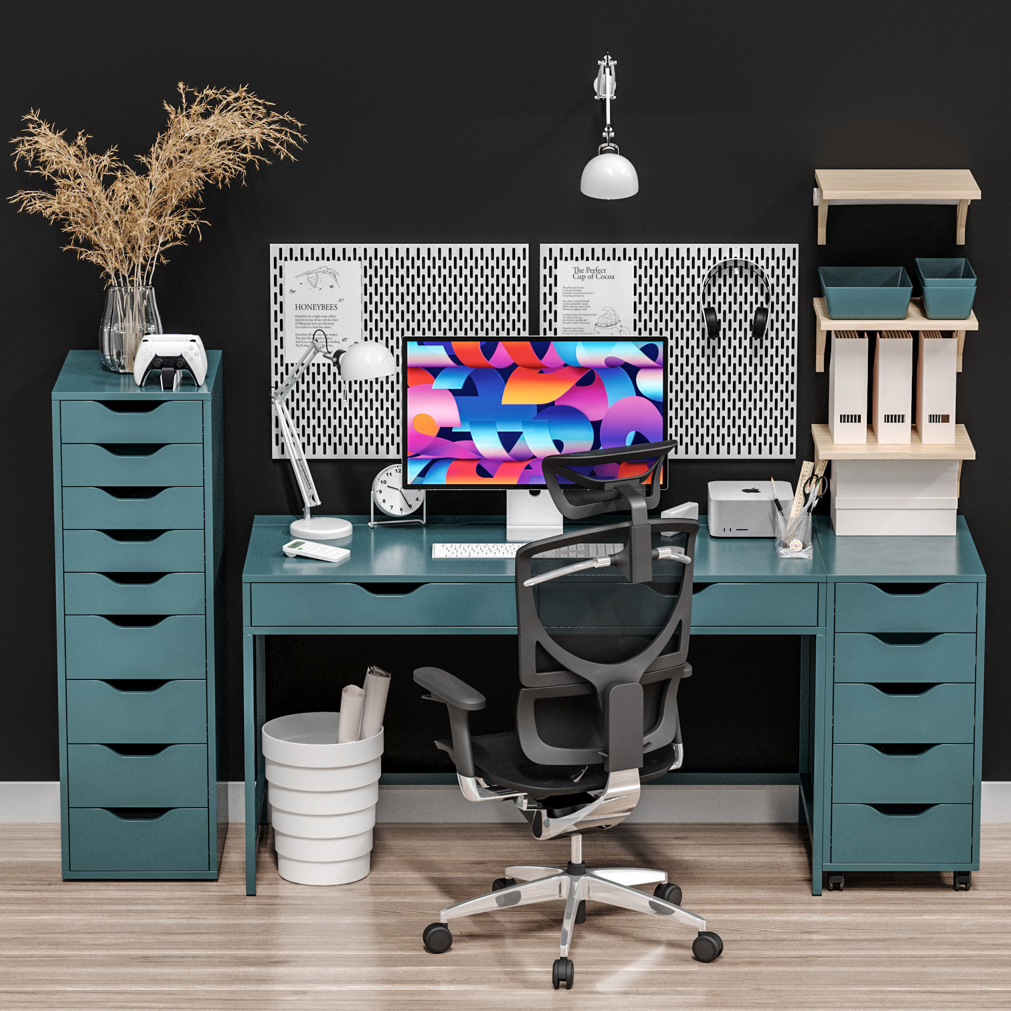 IKEA ALEX ALEX - Office workplace 1 3D model | CGTrader