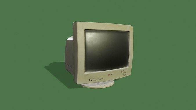 3D model 3D Scan Old Monitor 02 VR / AR / low-poly | CGTrader