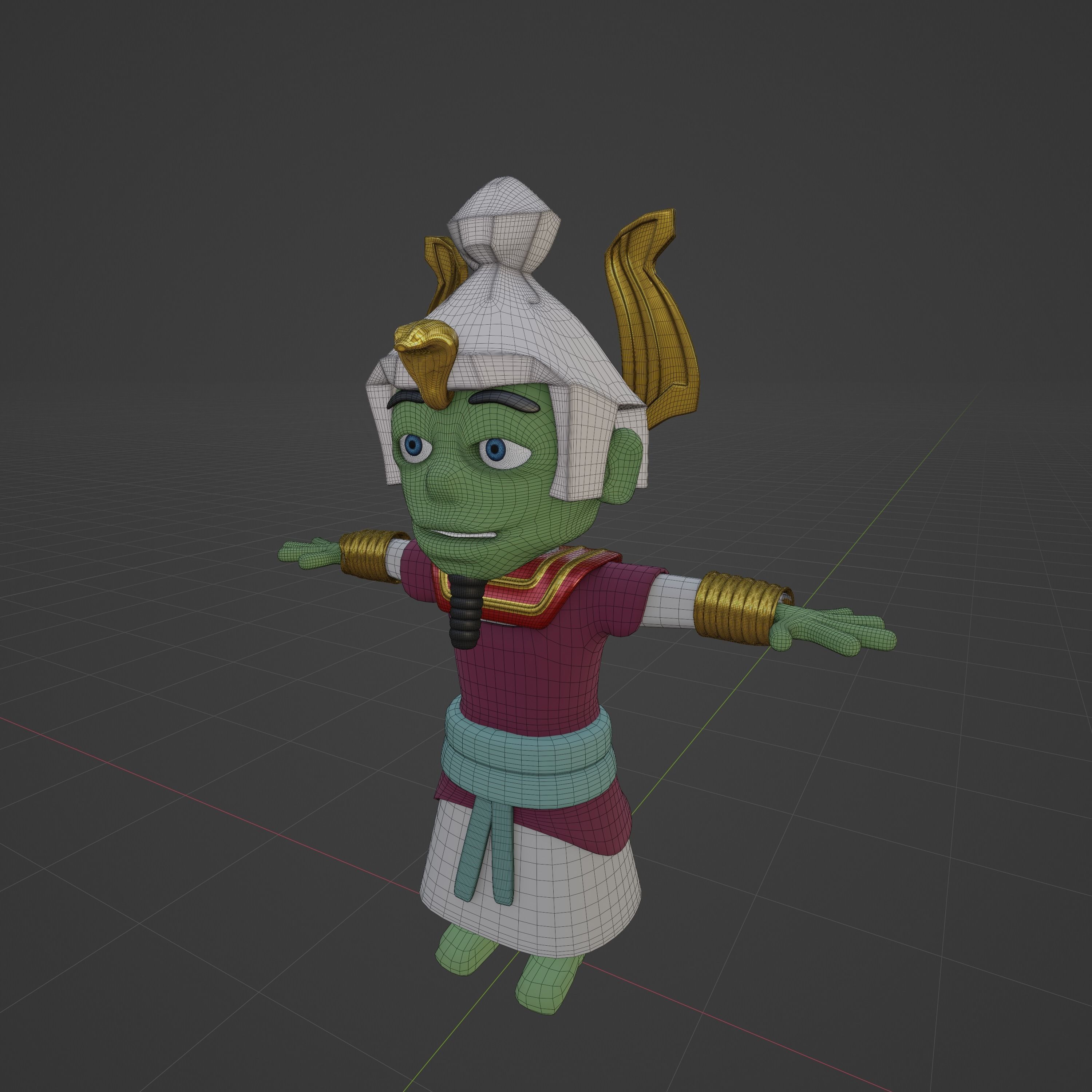 3D model Osiris God of Egypt low poly VR / AR / low-poly | CGTrader