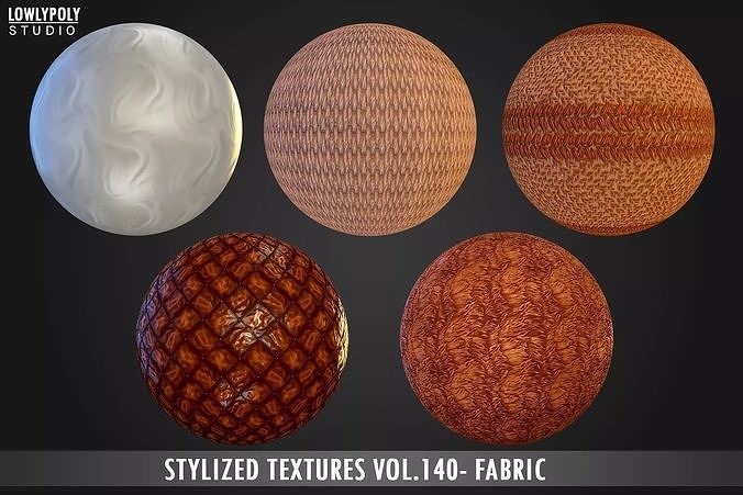 Texture Fabric Vol 140 - Stylized Textures VR / AR / low-poly | CGTrader