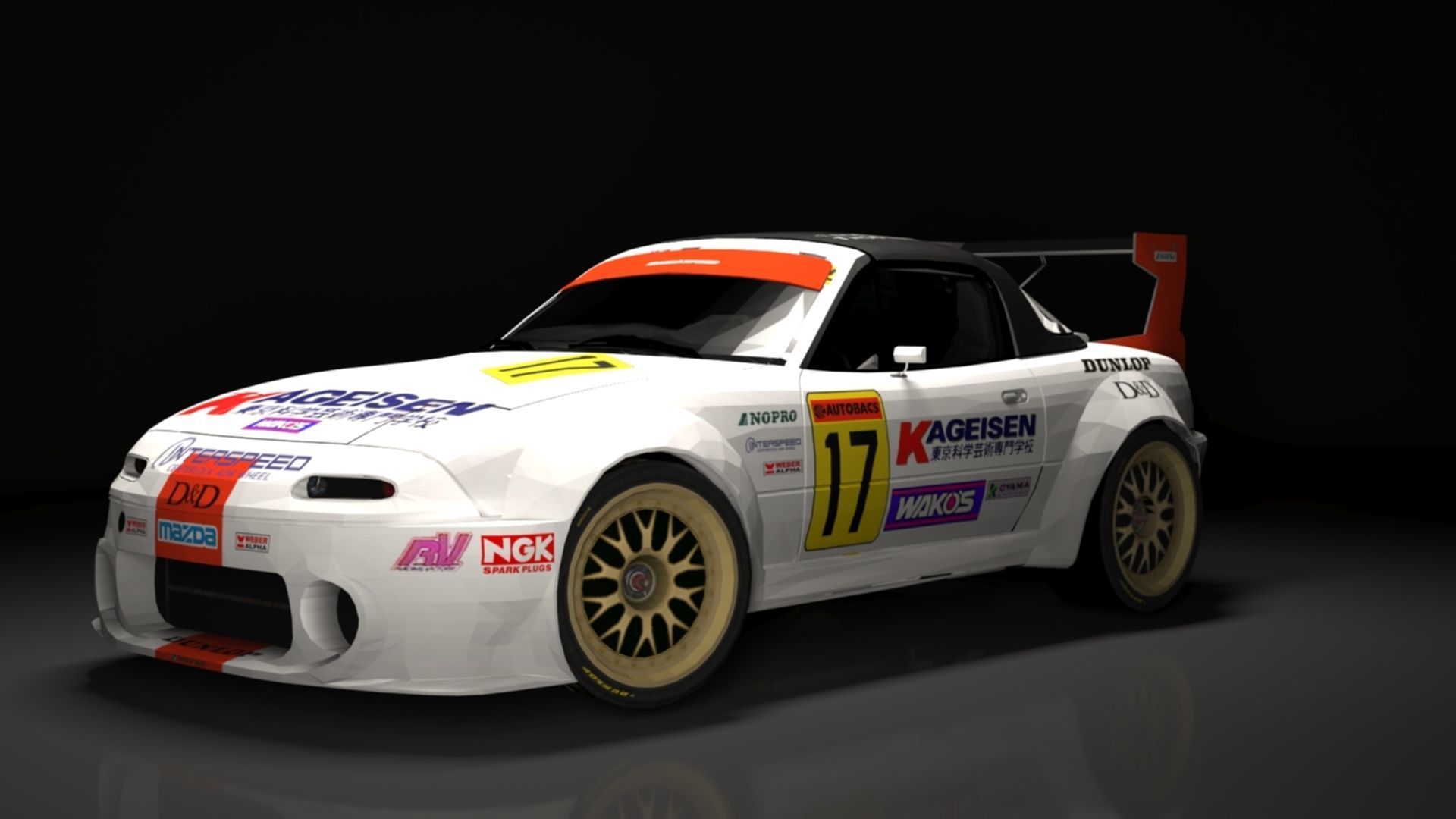 3D model JGTC Mazda Miata NOPRO Roadster GT300 Bodykit VR / AR / low ...