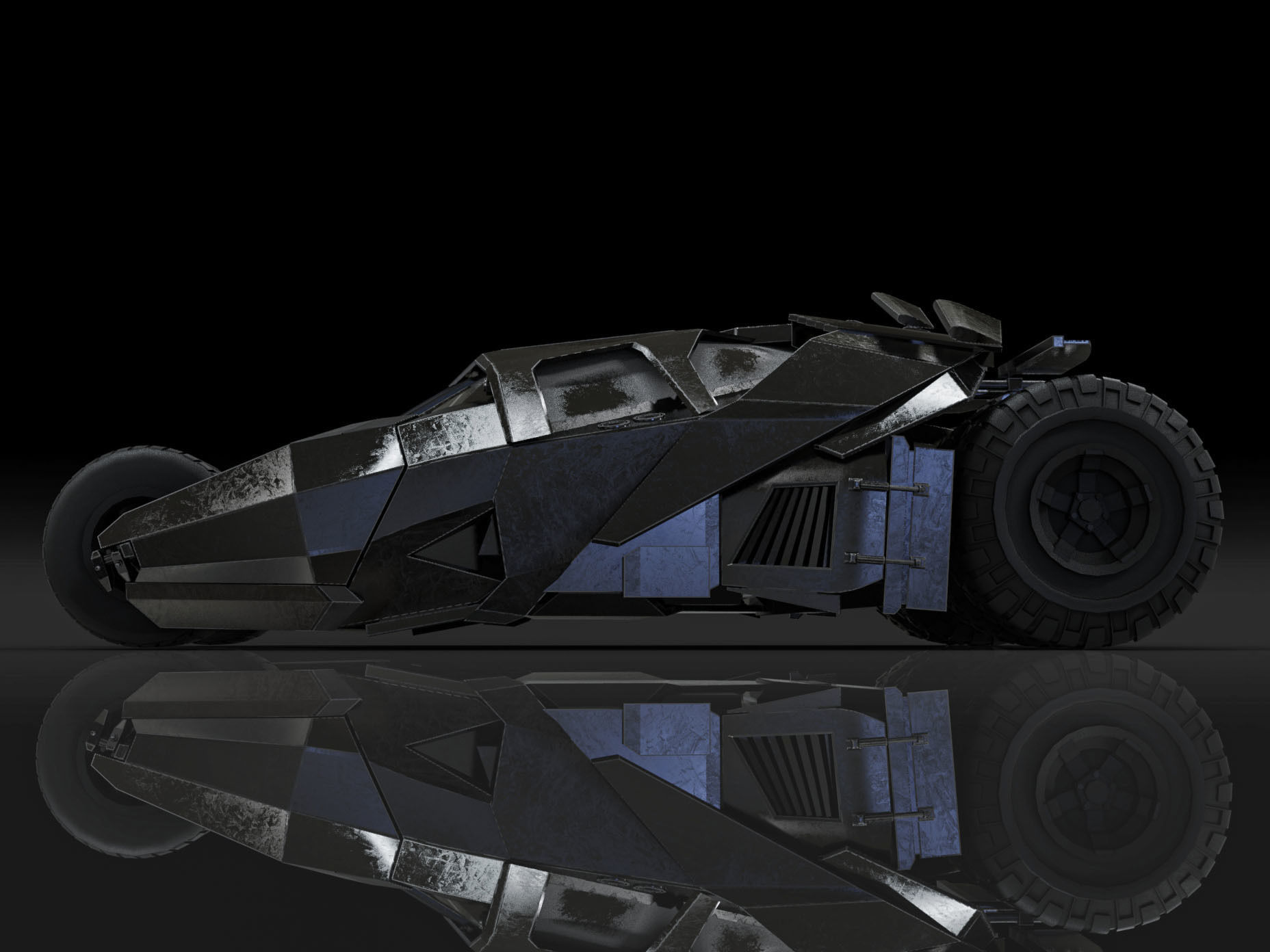 Batmobile - The Dark Knight 3D model | CGTrader
