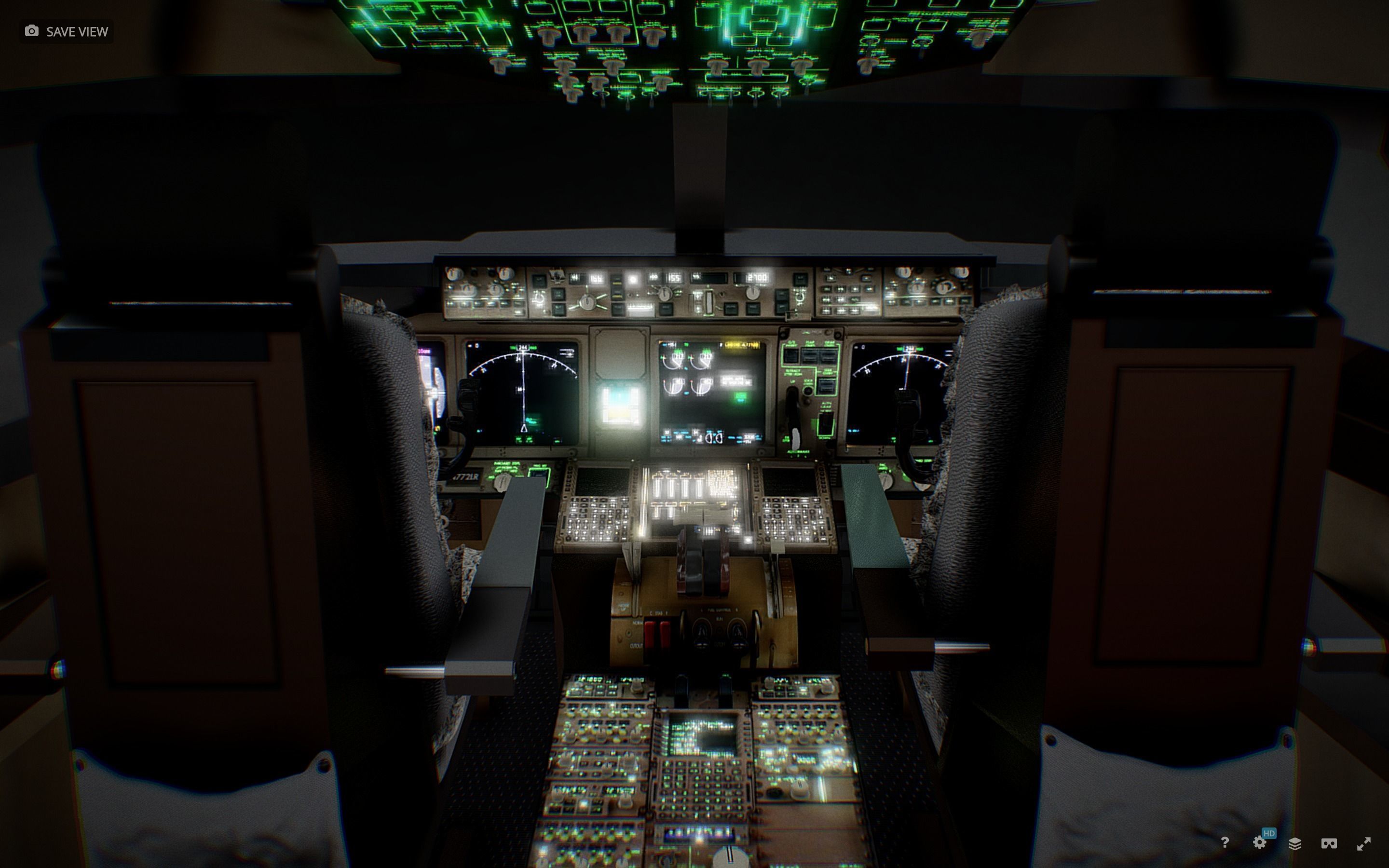 Boeing b777 Airplane Cockpit 3D model | CGTrader