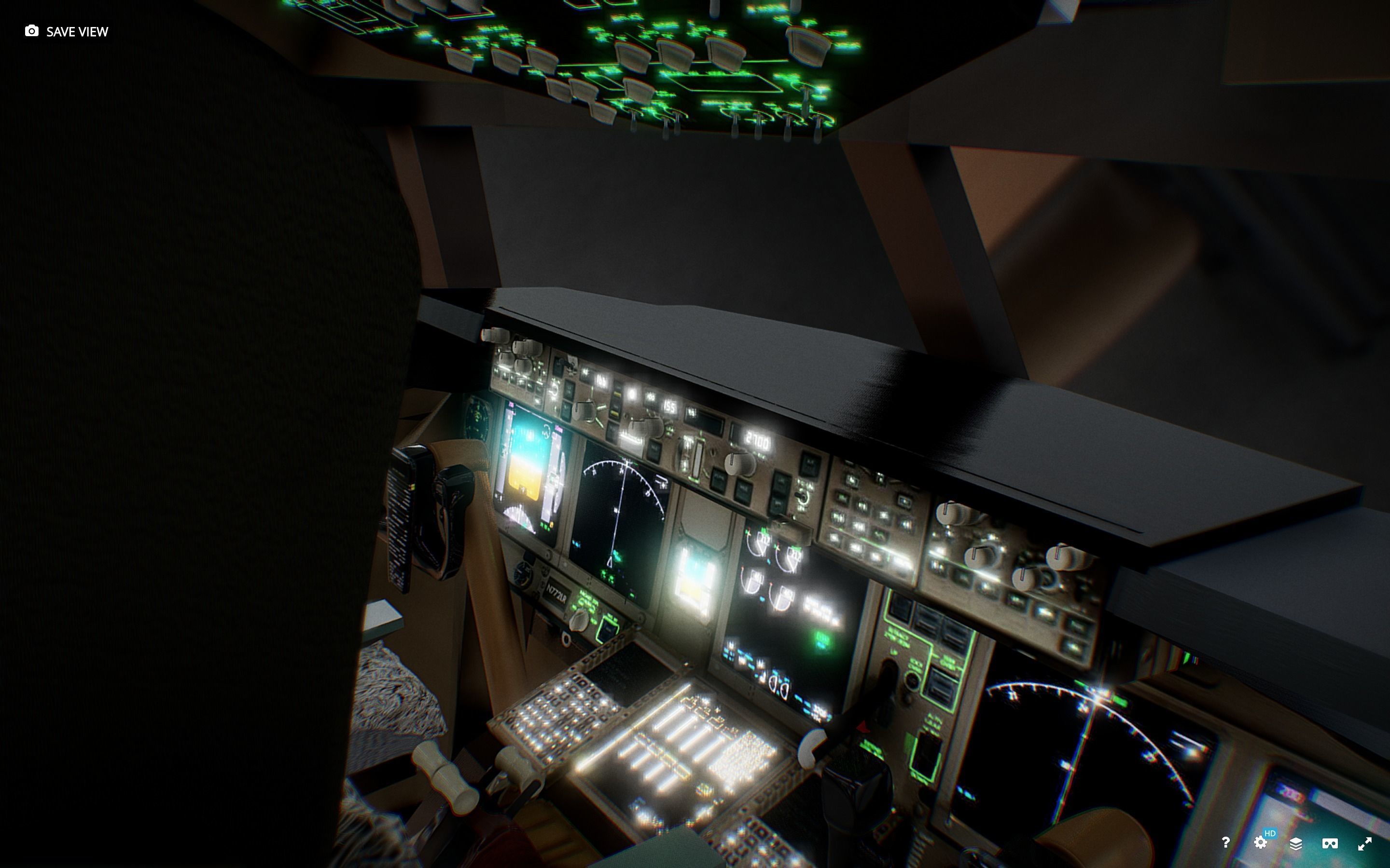 Boeing b777 Airplane Cockpit 3D model | CGTrader