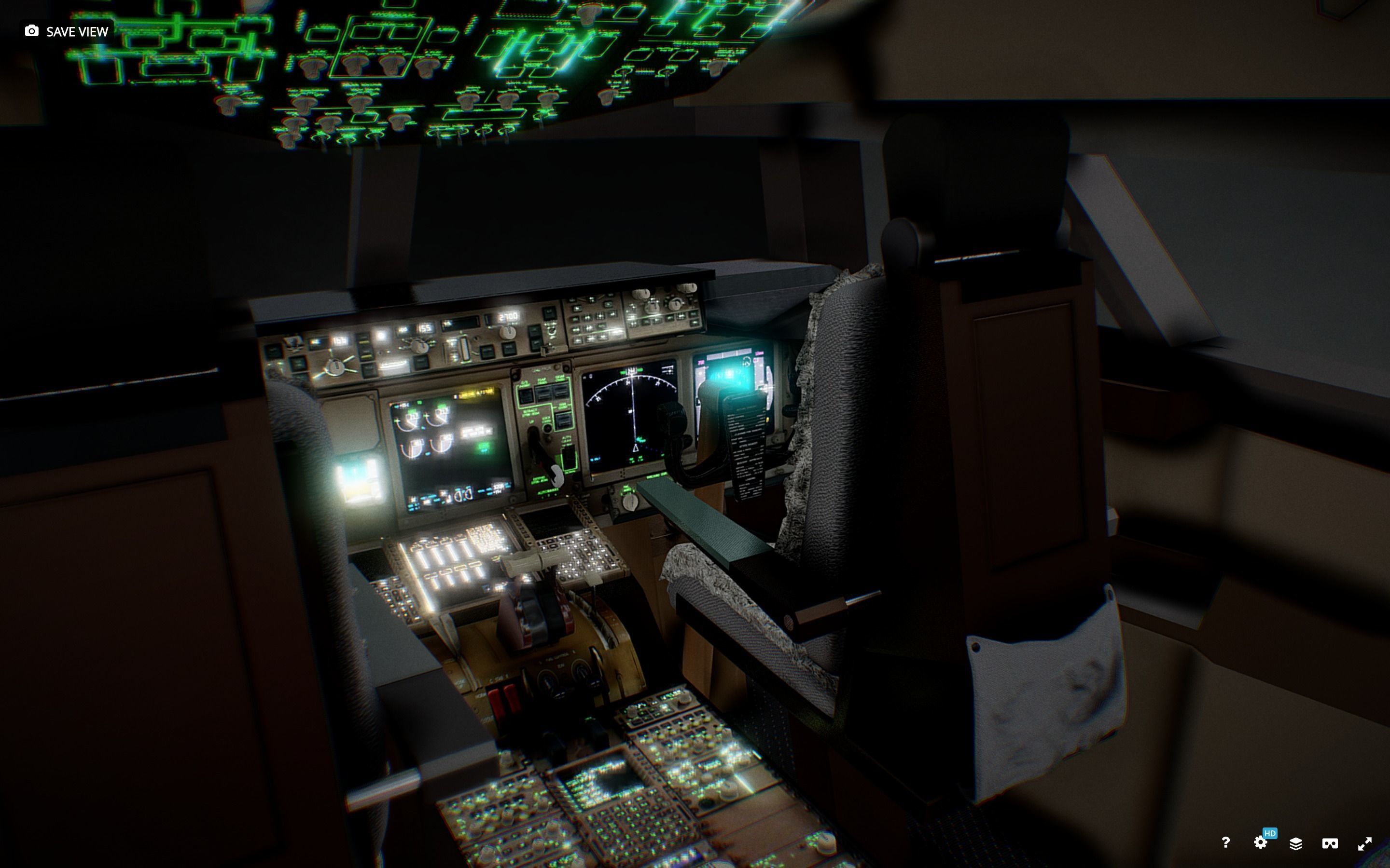 Boeing b777 Airplane Cockpit 3D model | CGTrader