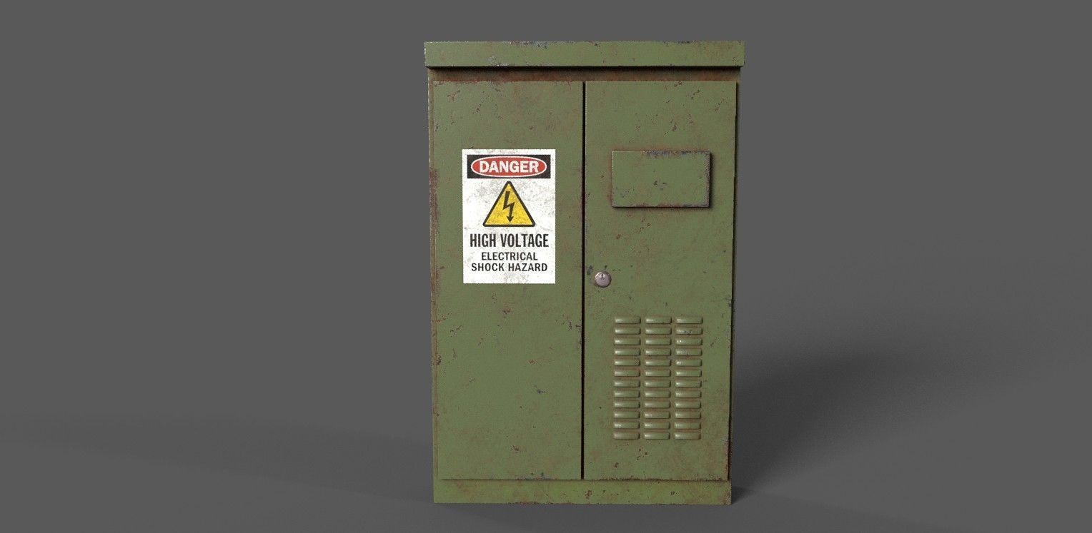 3D model power distribution box VR / AR / low-poly | CGTrader