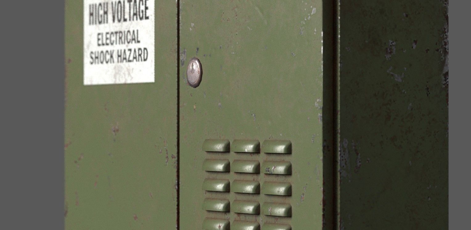 3D model power distribution box VR / AR / low-poly | CGTrader