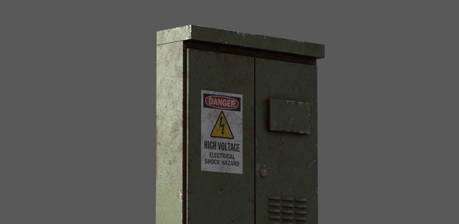 3D model power distribution box VR / AR / low-poly | CGTrader