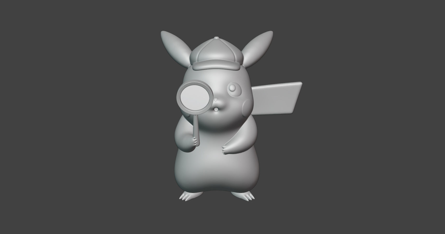 Detective Pikachu - 3D print 3D model 3D printable | CGTrader