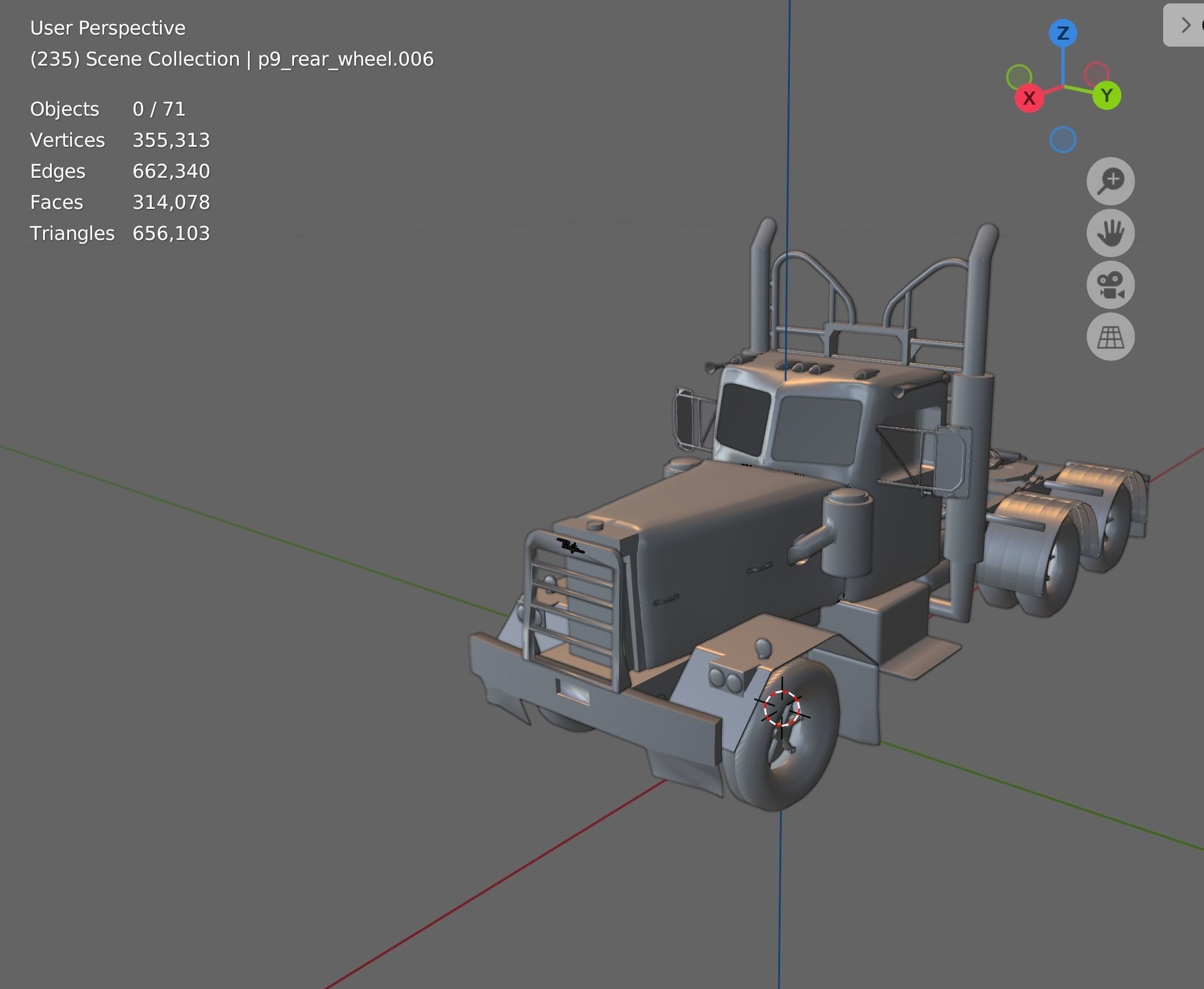 Pacific P9 6x4 3D model rigged | CGTrader