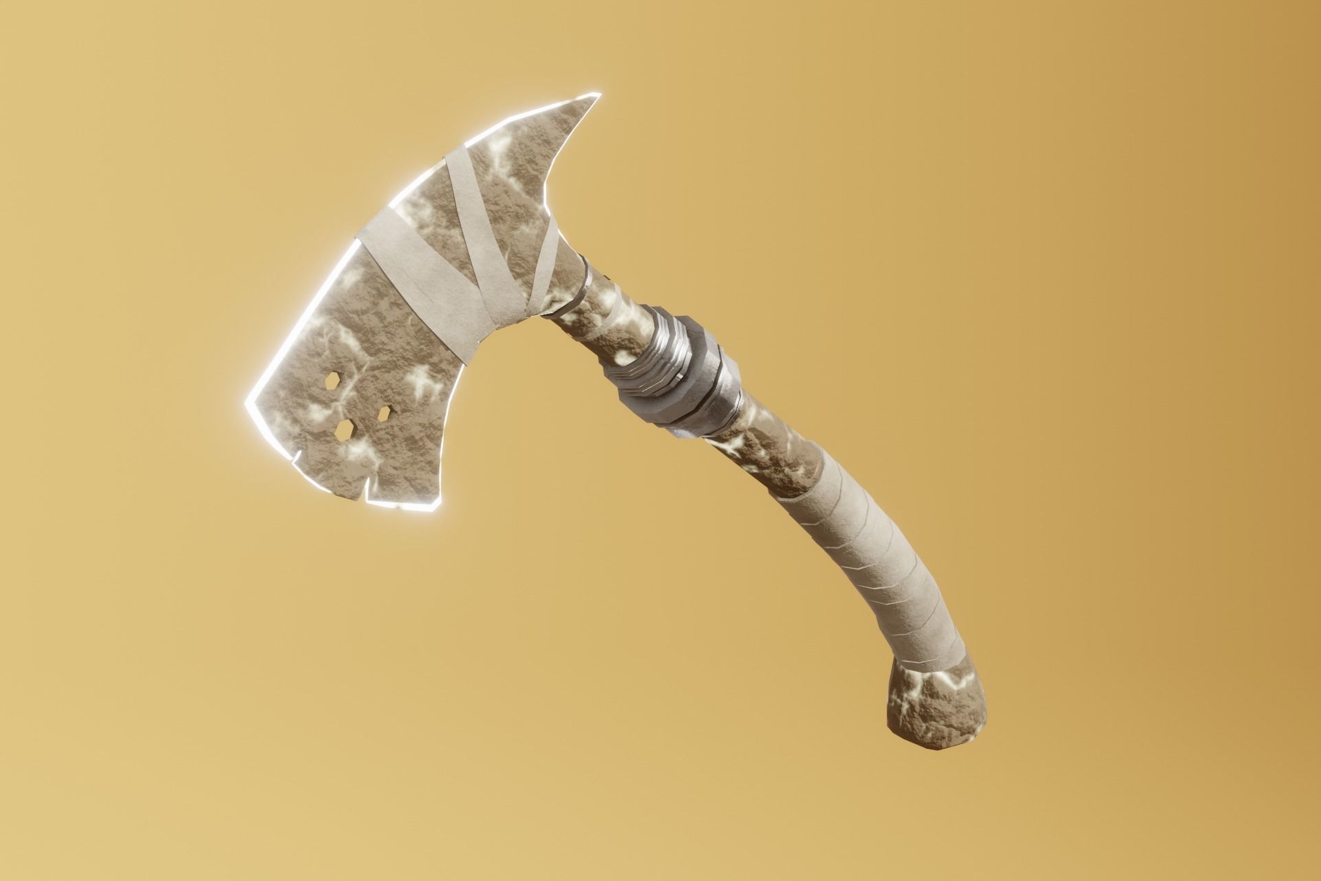 3D model Earth Axe - Elemental Axe - Model 01 VR / AR / low-poly | CGTrader