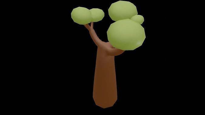 Tree2 - Low poly tree with leaves free VR / AR / low-poly 3D model | CGTrader