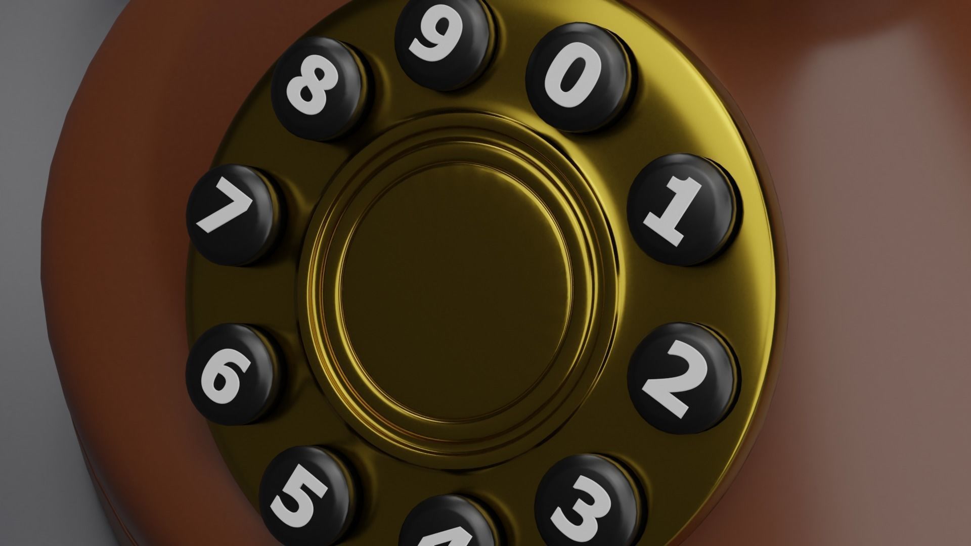 rotary dial vintage telephone 3D model | CGTrader